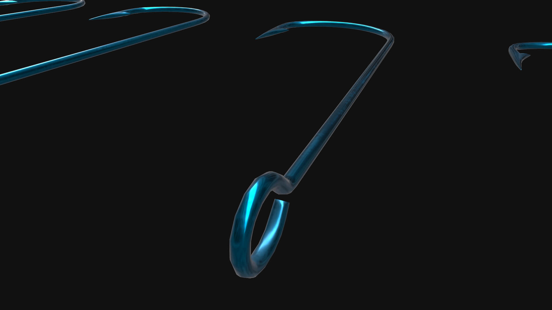 Fishing Hooks - 3D Model by Grishmanovskij Anton