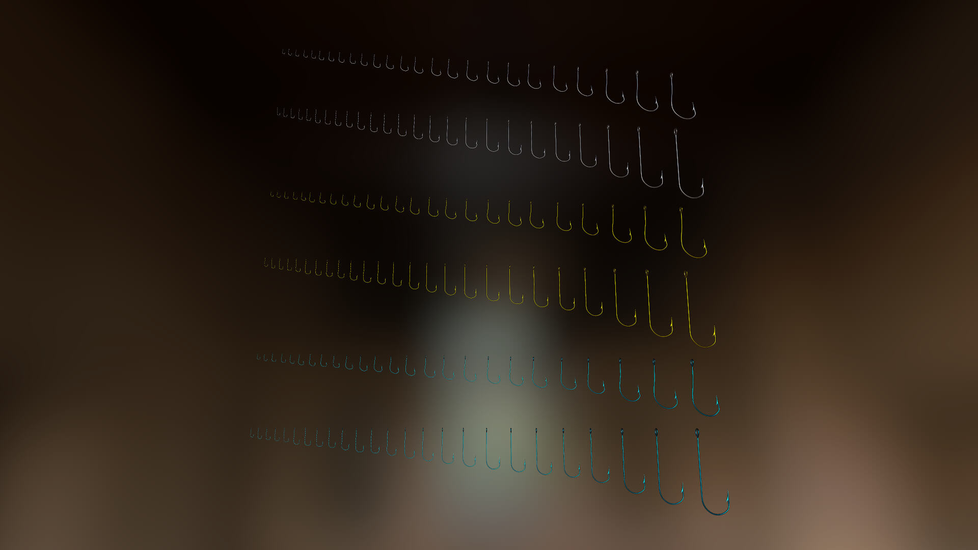 Fishing Hooks - 3D Model by Grishmanovskij Anton