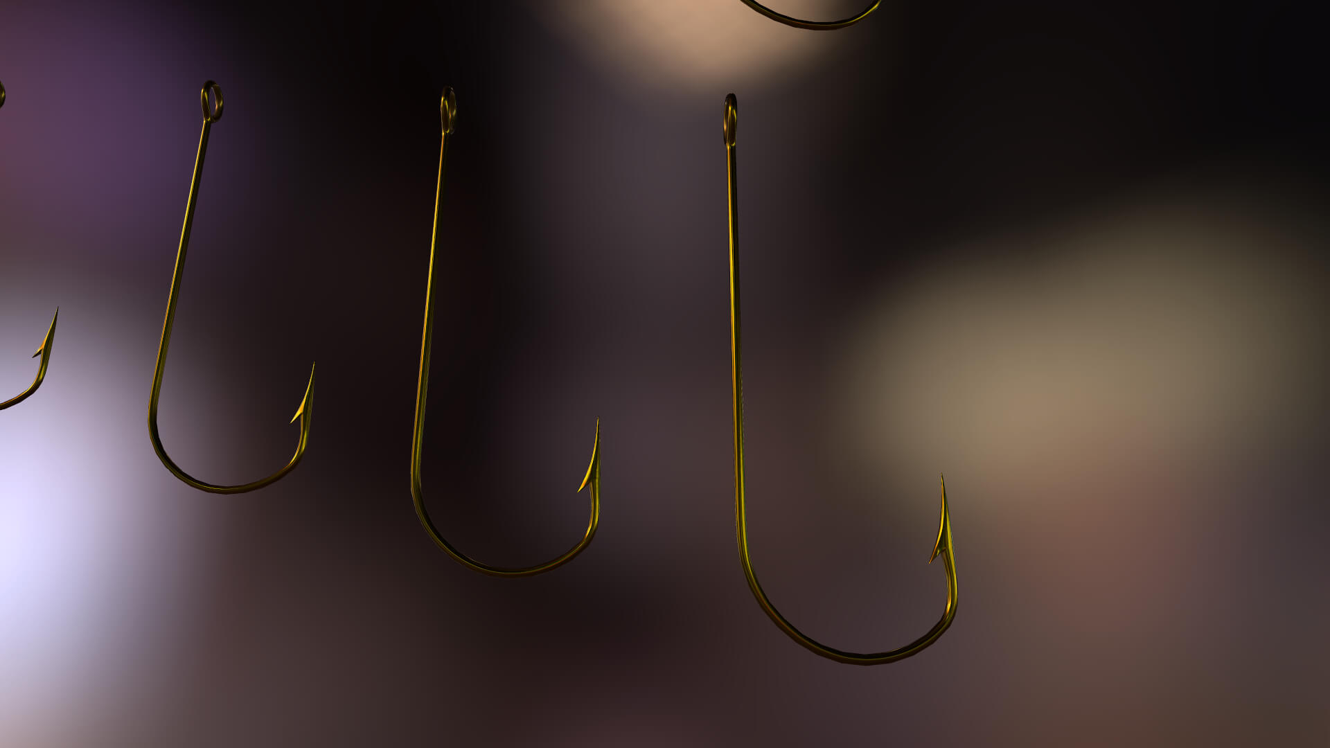 Fishing Hooks - 3D Model by Grishmanovskij Anton