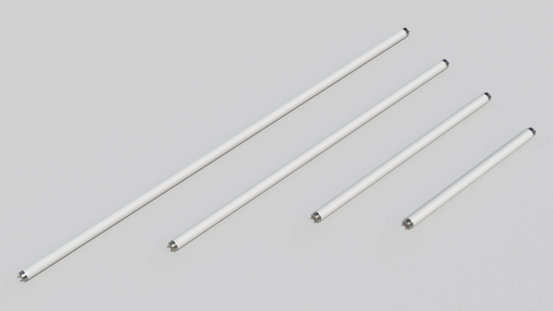 Fluorescent Lamps - 3D Model by Grishmanovskij Anton