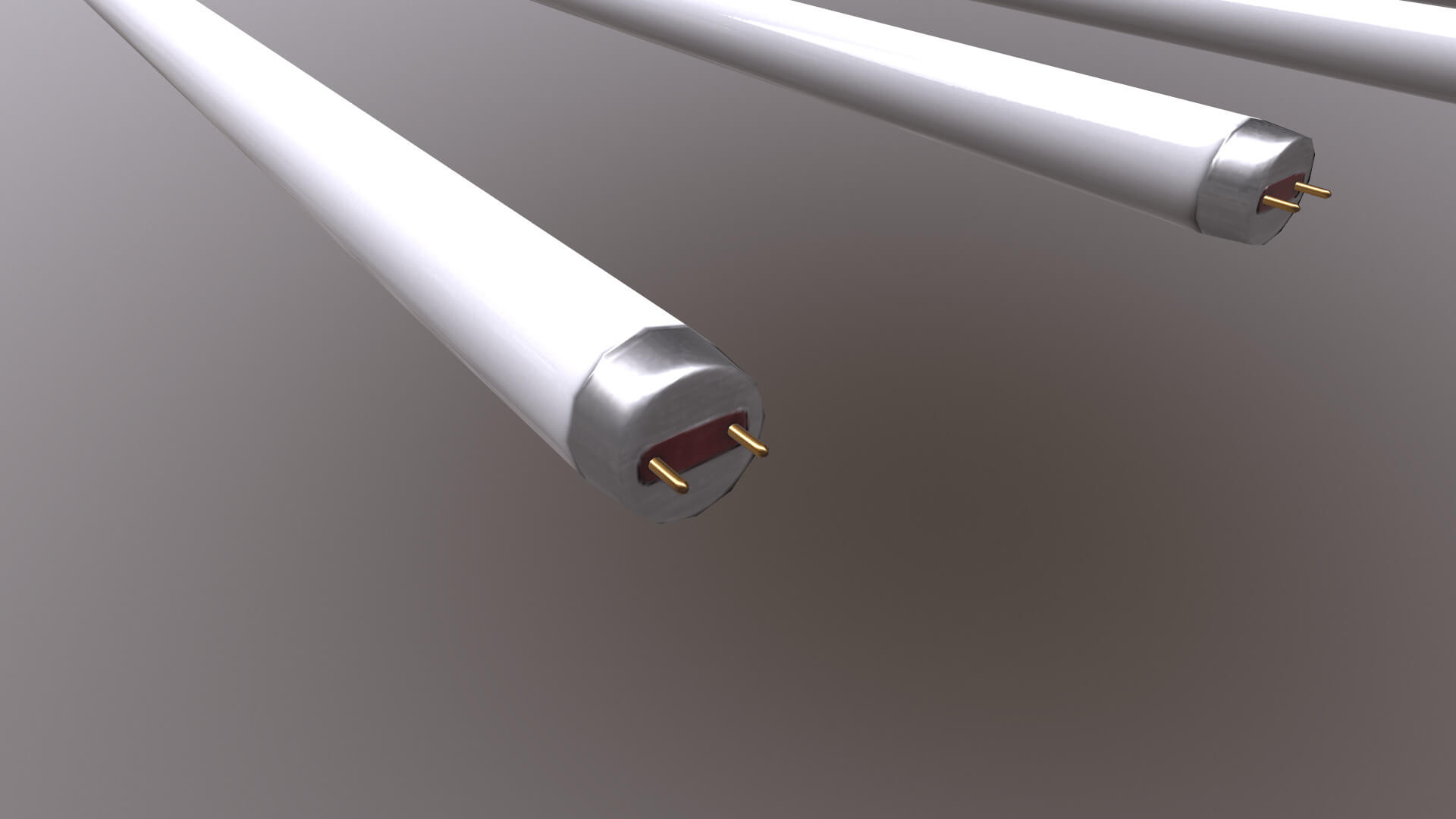Fluorescent Lamps - 3D Model by Grishmanovskij Anton