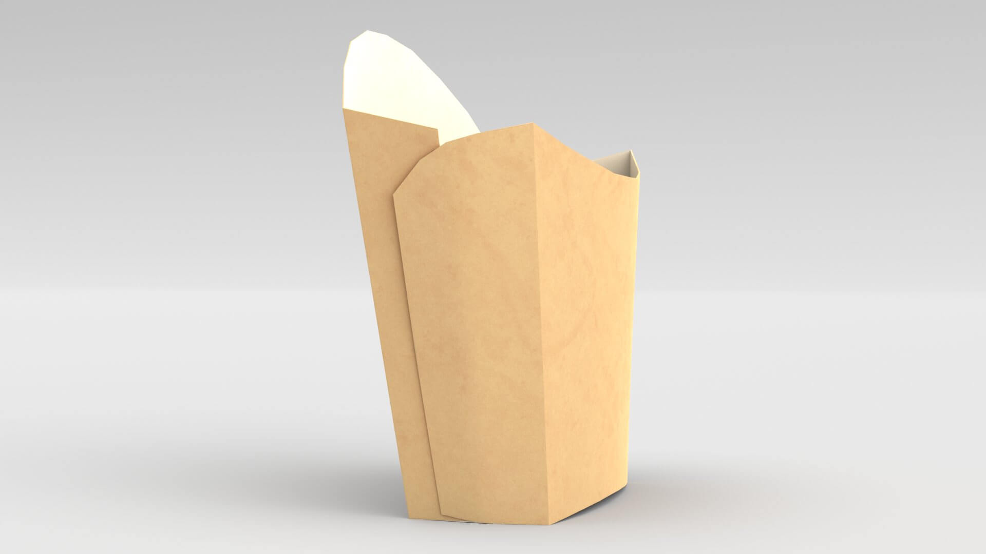 Fries Packing Box - 3D Model by Grishmanovskij Anton