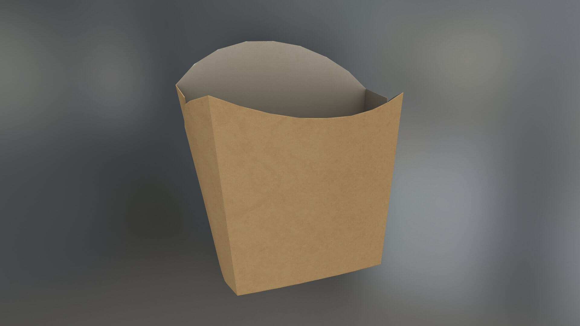Fries Packing Box - 3D Model by Grishmanovskij Anton