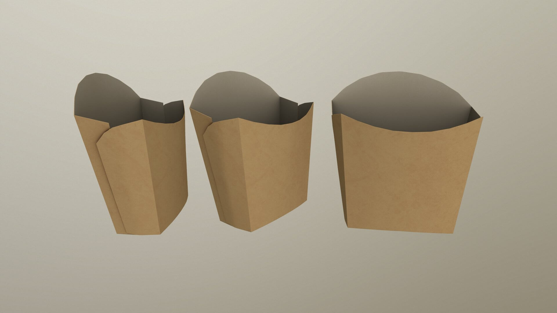 Fries Packing Box - 3D Model by Grishmanovskij Anton
