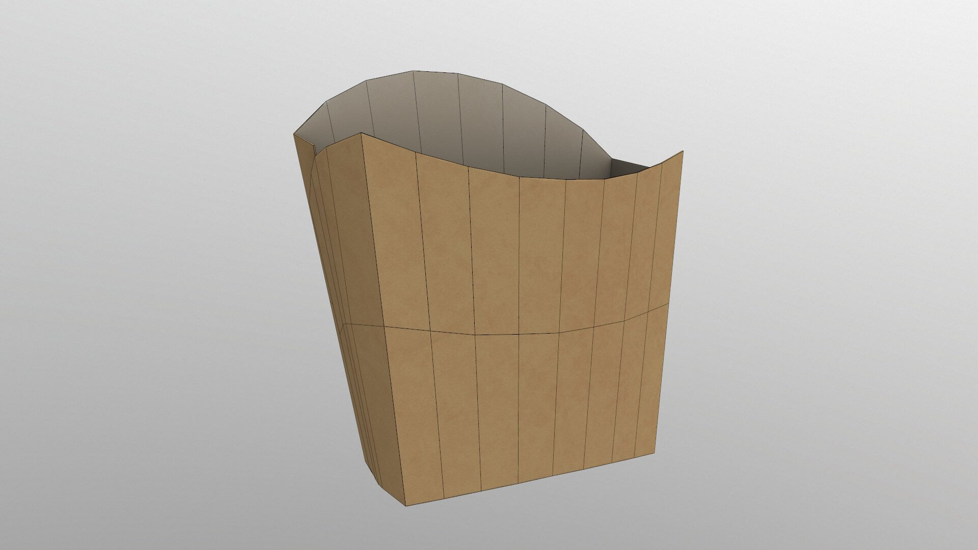 Fries Packing Box - 3D Model by Grishmanovskij Anton