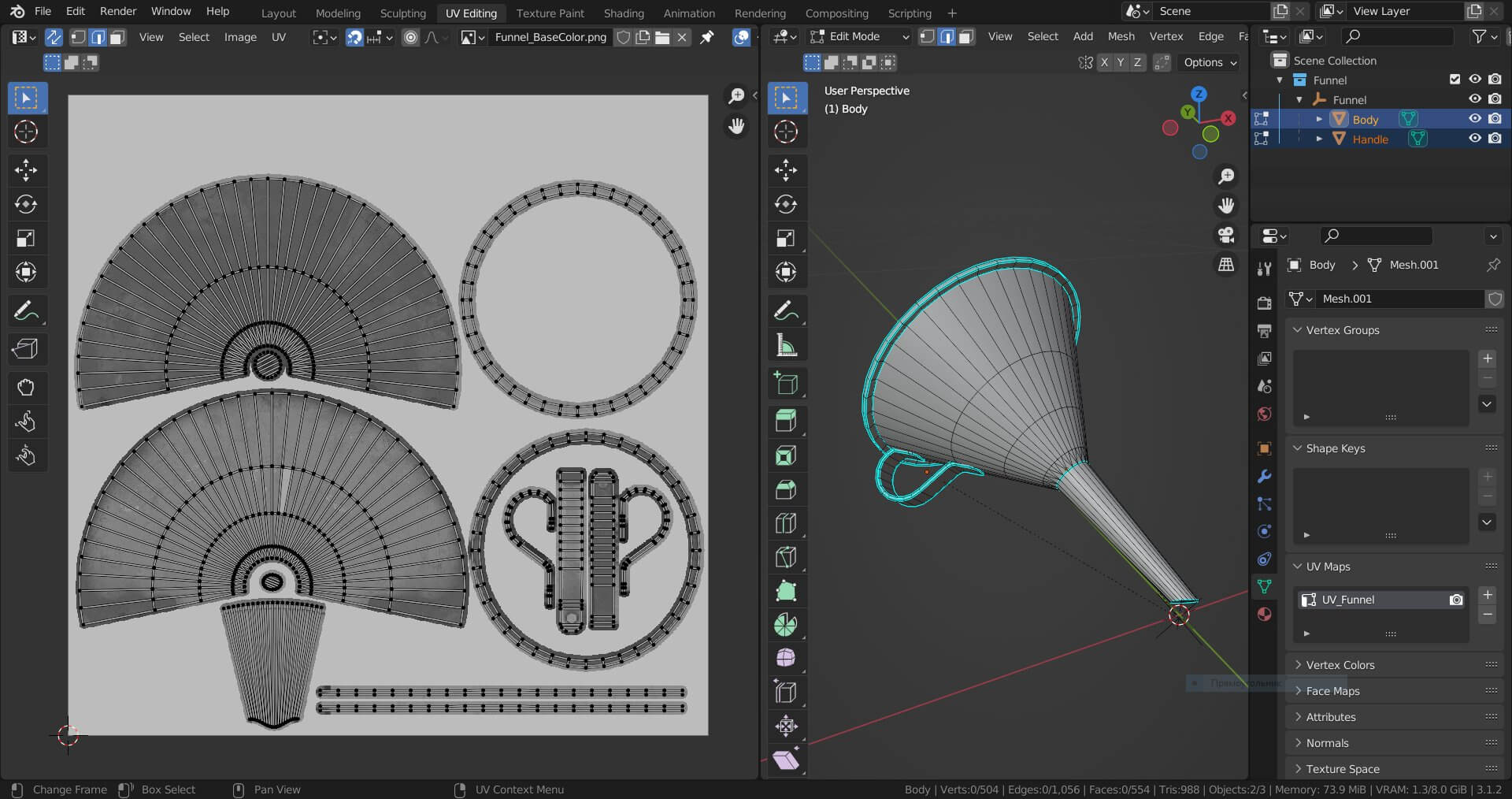 Funnel - 3D Model by Grishmanovskij Anton