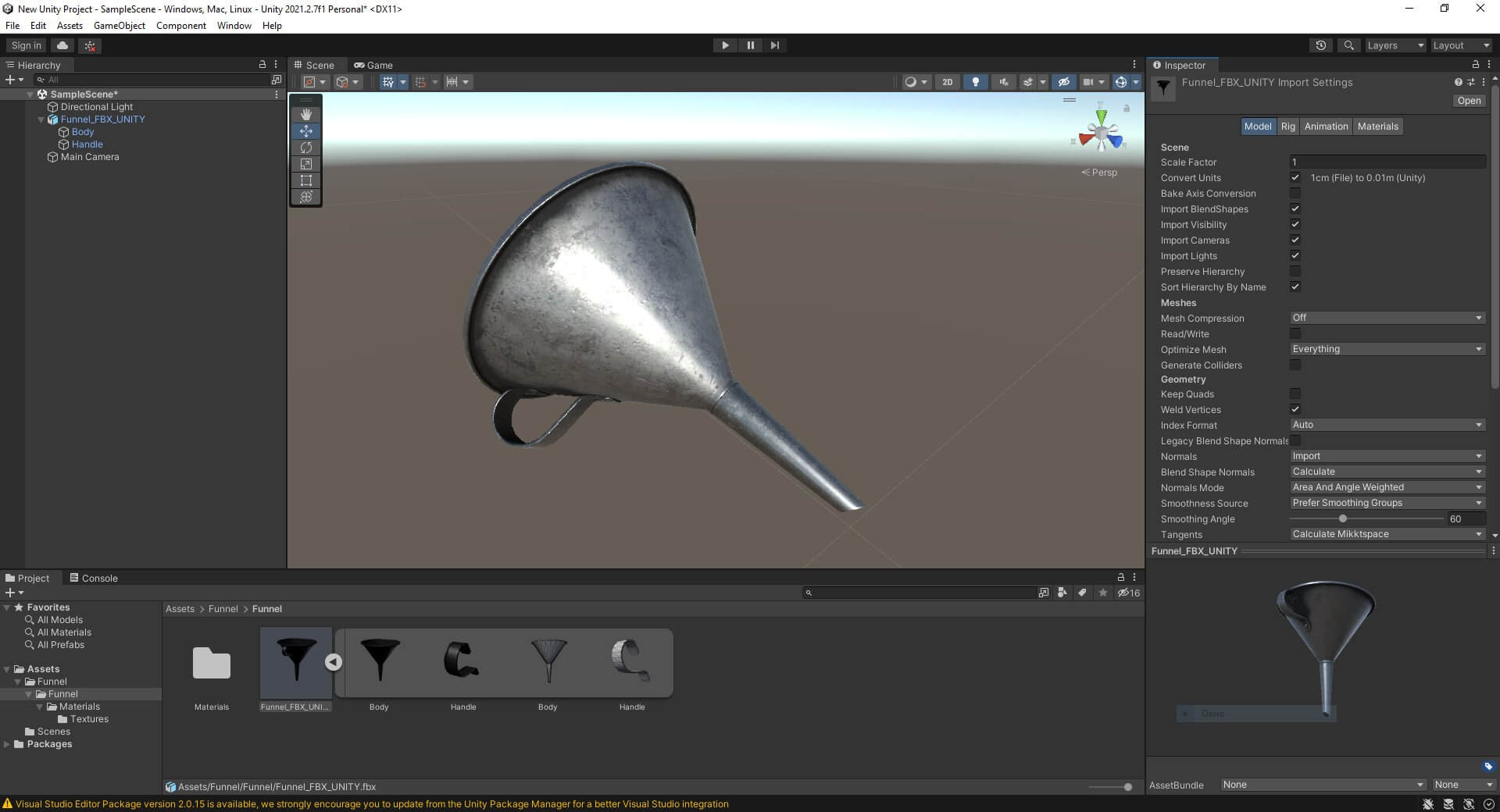 Funnel - 3D Model by Grishmanovskij Anton