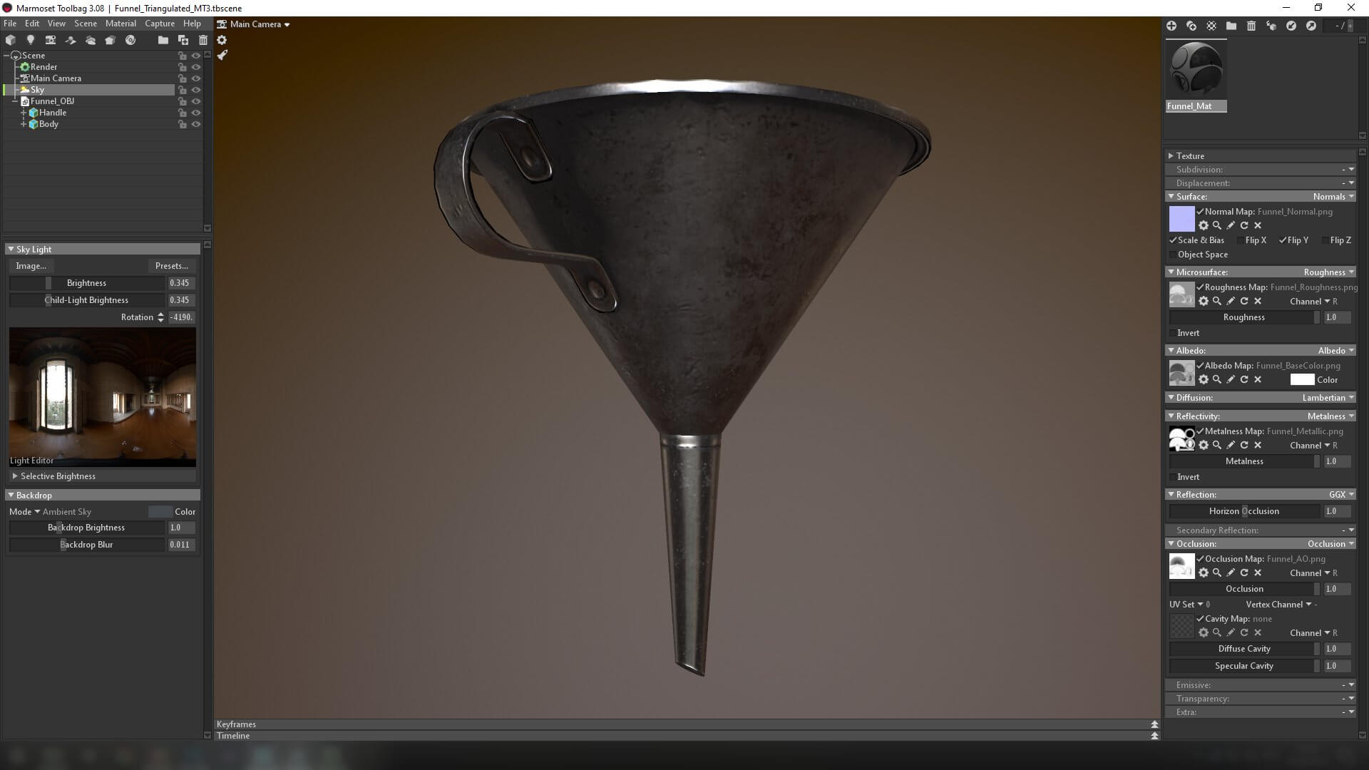 Funnel - 3D Model by Grishmanovskij Anton