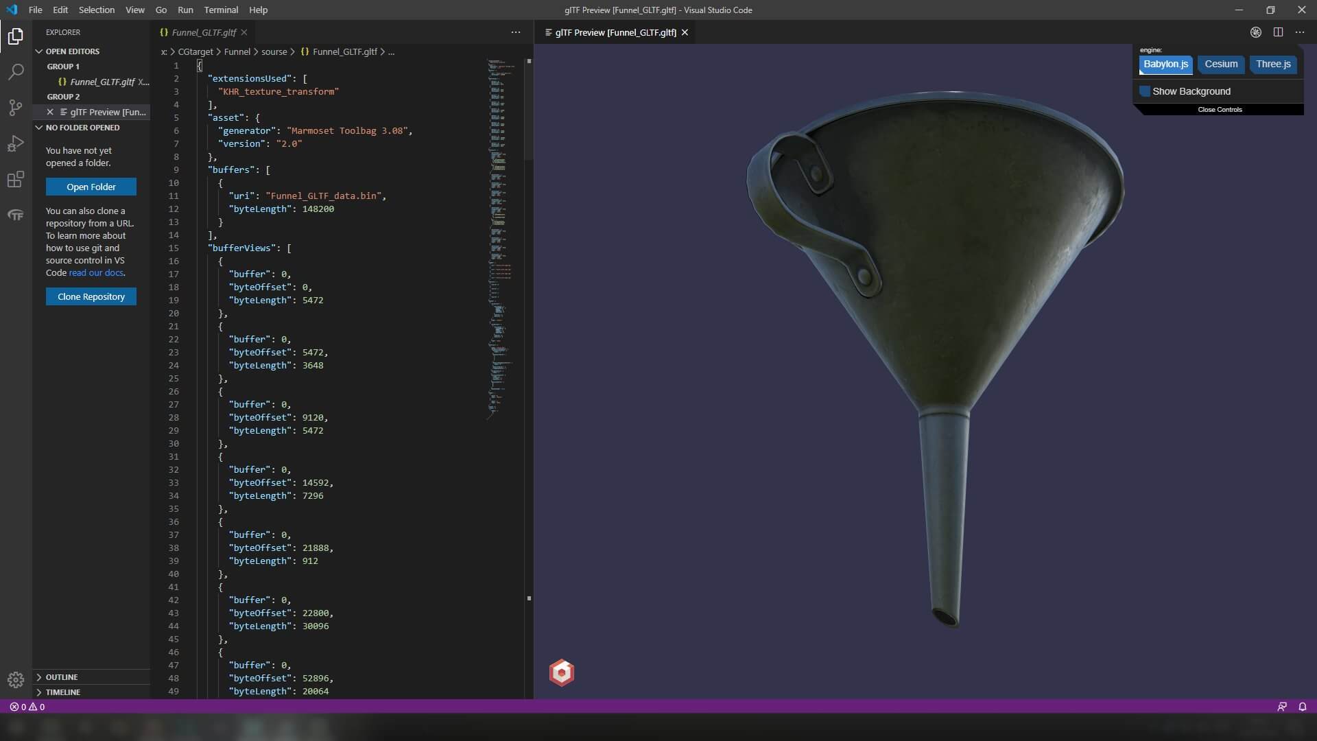 Funnel - 3D Model by Grishmanovskij Anton