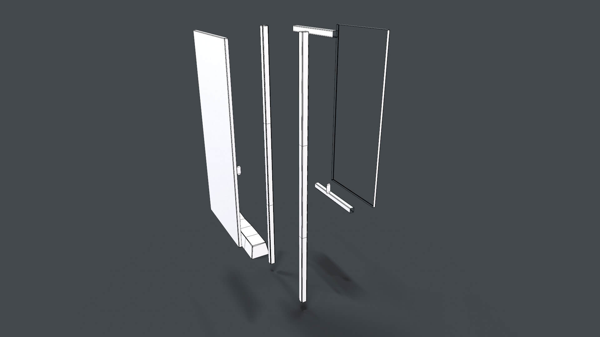 Gas Station Information Board - 3D Model by Grishmanovskij Anton