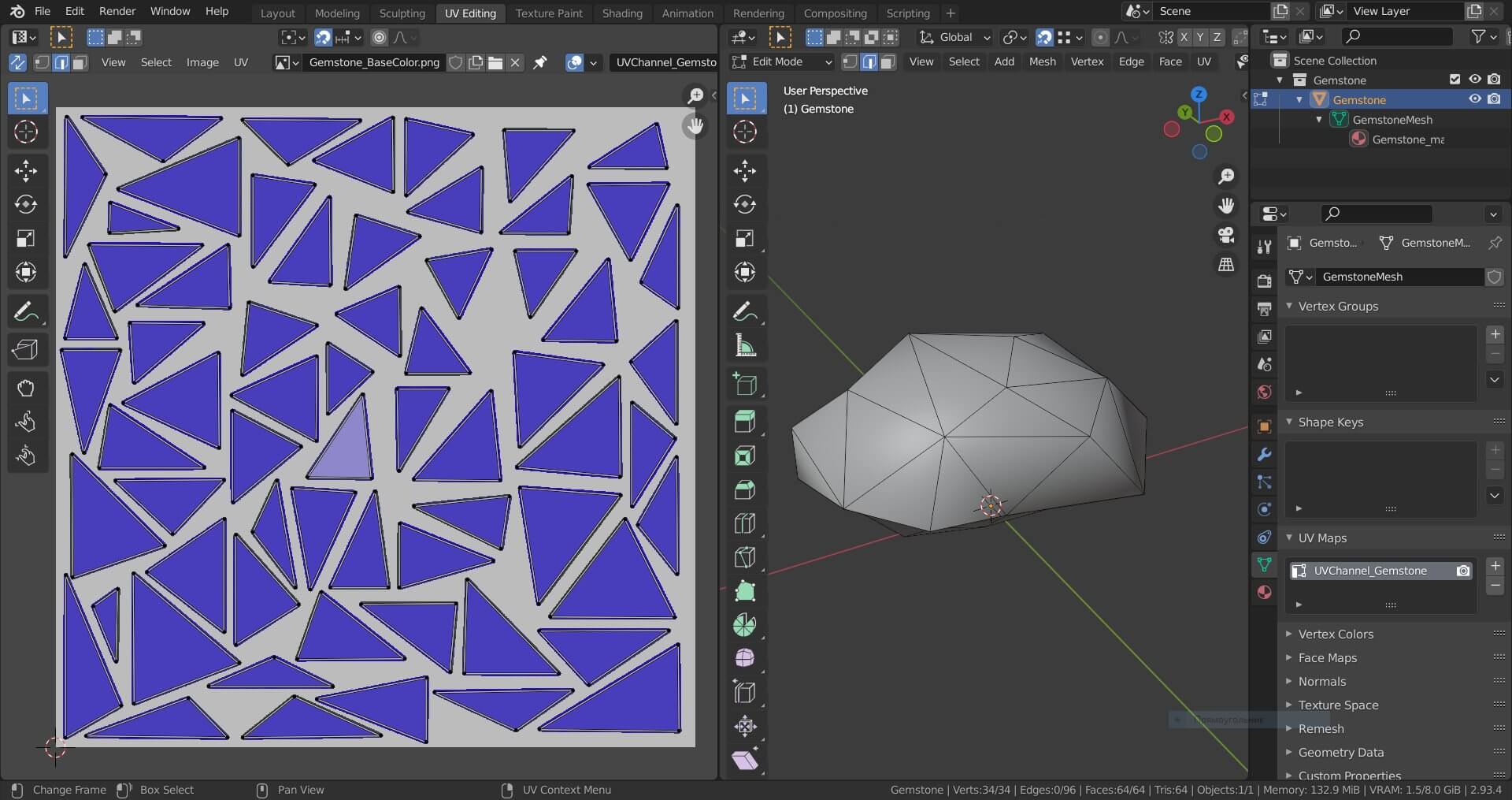 Gemstone - 3D Model by Grishmanovskij Anton
