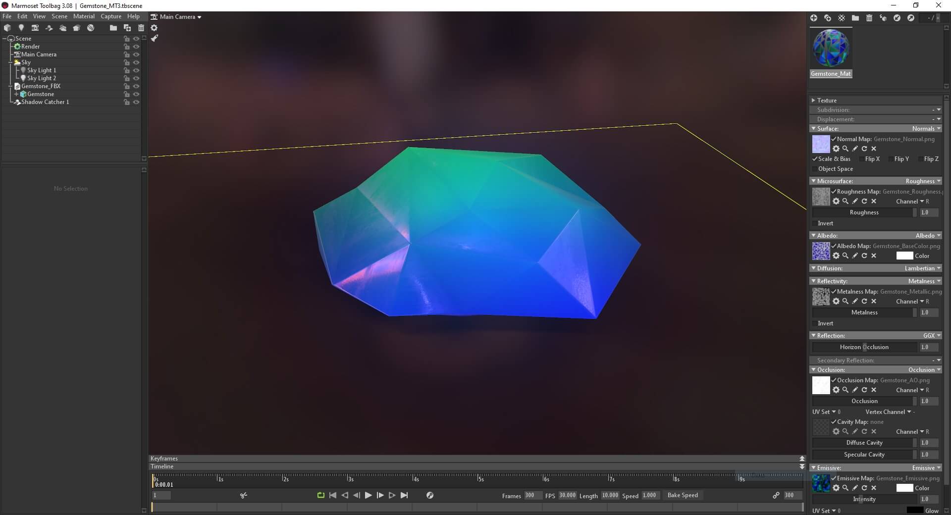 Gemstone - 3D Model by Grishmanovskij Anton
