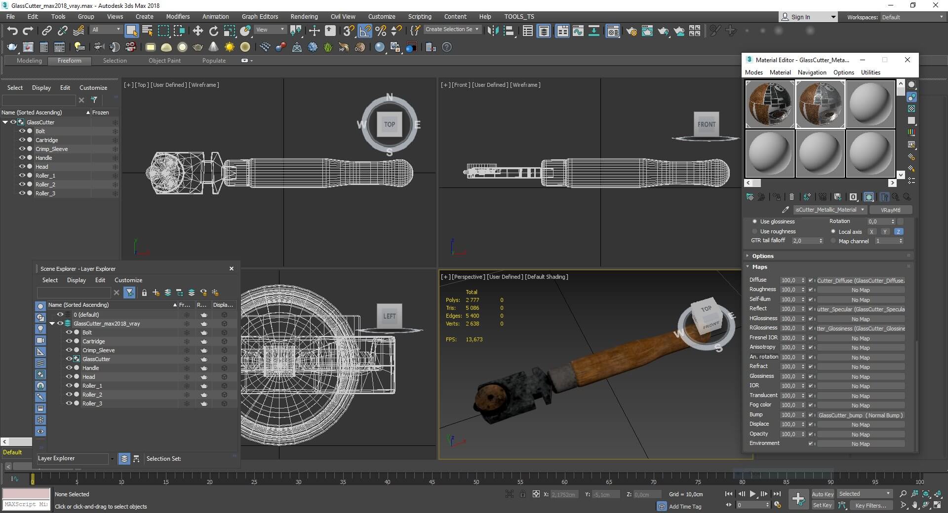 Glass Cutter - 3D Model by Grishmanovskij Anton