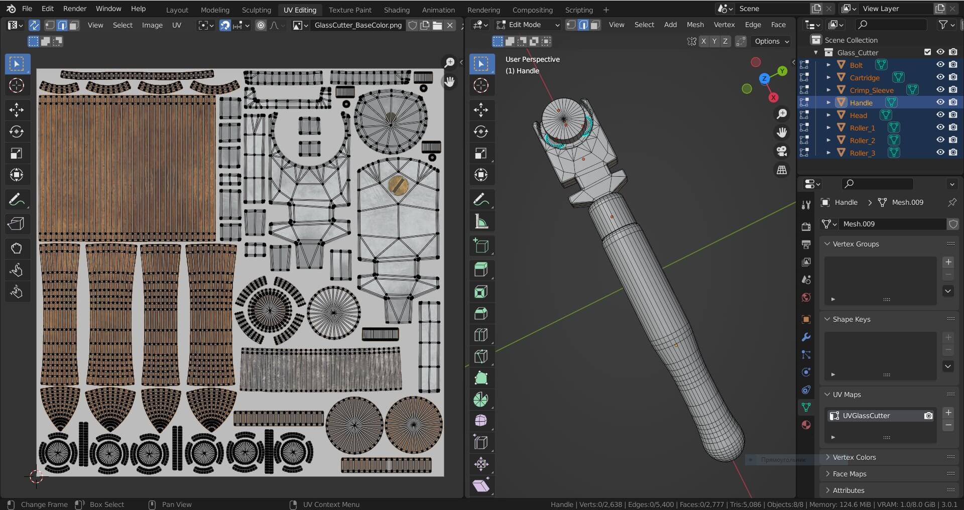 Glass Cutter - 3D Model by Grishmanovskij Anton