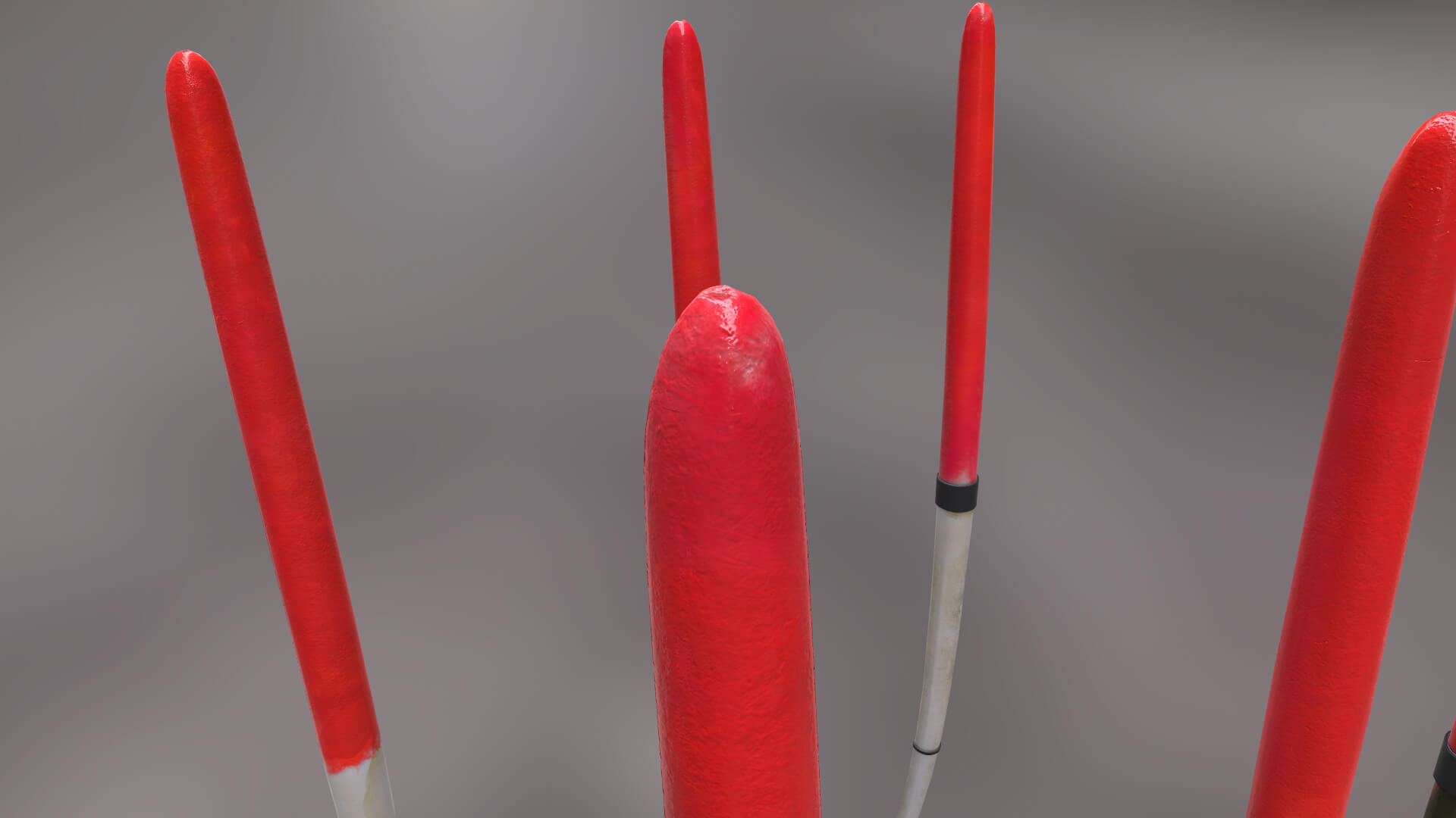 Goose Feather Fishing Floats - 3D Model by Grishmanovskij Anton