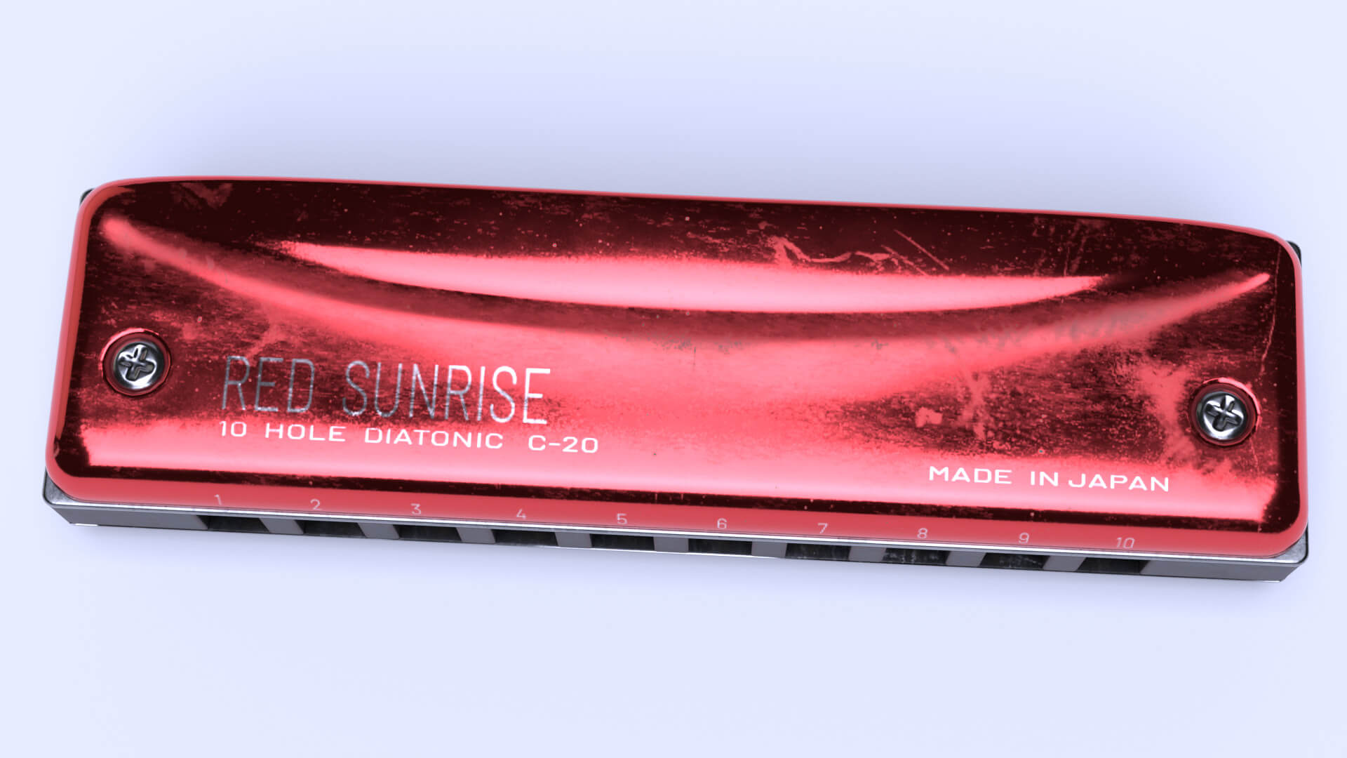 Harmonica V2 - 3D Model by Grishmanovskij Anton