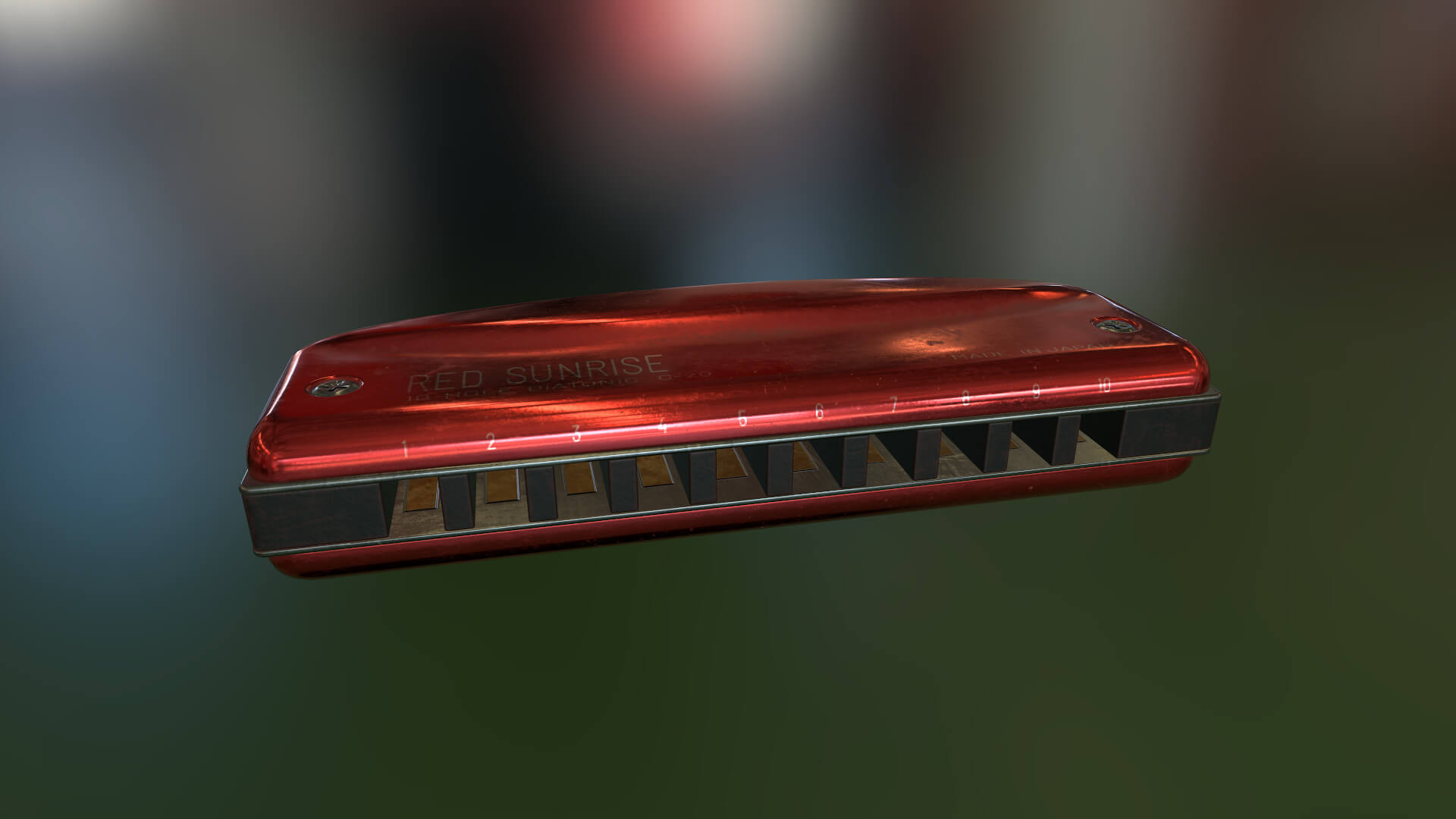 Harmonica V2 - 3D Model by Grishmanovskij Anton