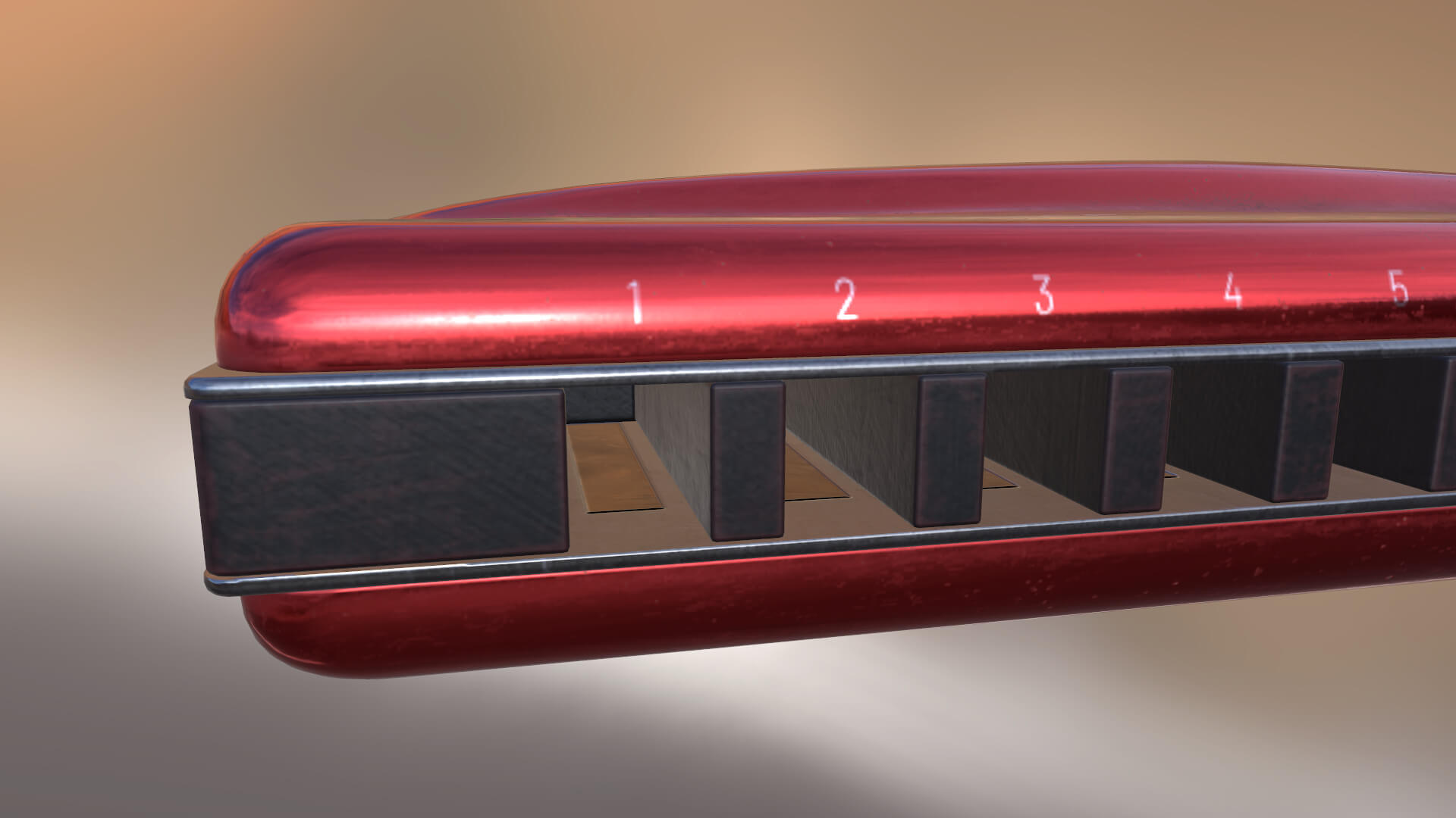 Harmonica V2 - 3D Model by Grishmanovskij Anton