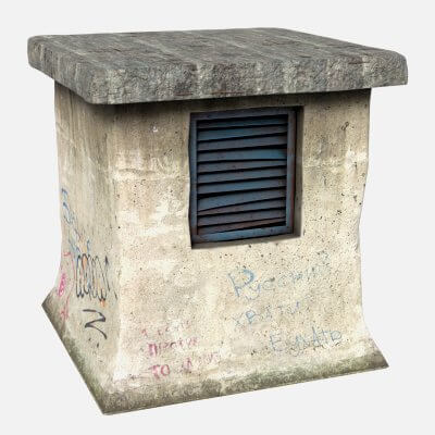 Head Ventilation Mine - 3D Model by Grishmanovskij Anton