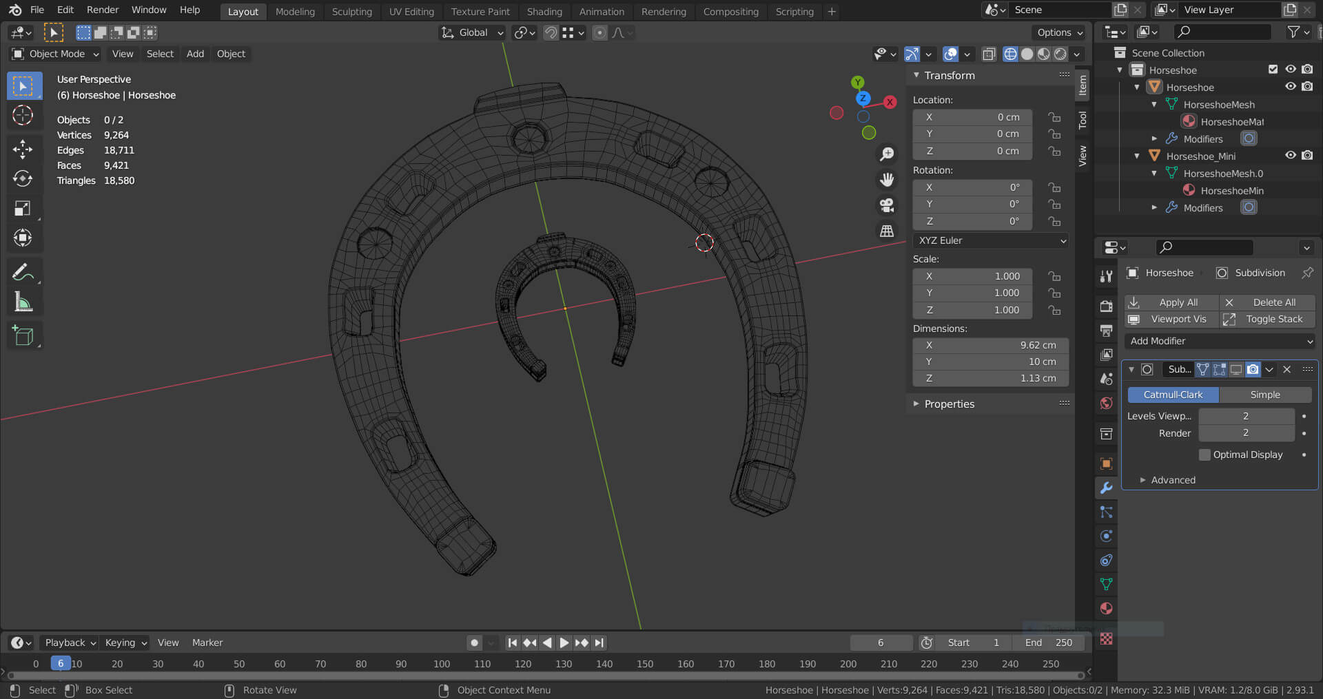 Horseshoe - 3D Model by Grishmanovskij Anton