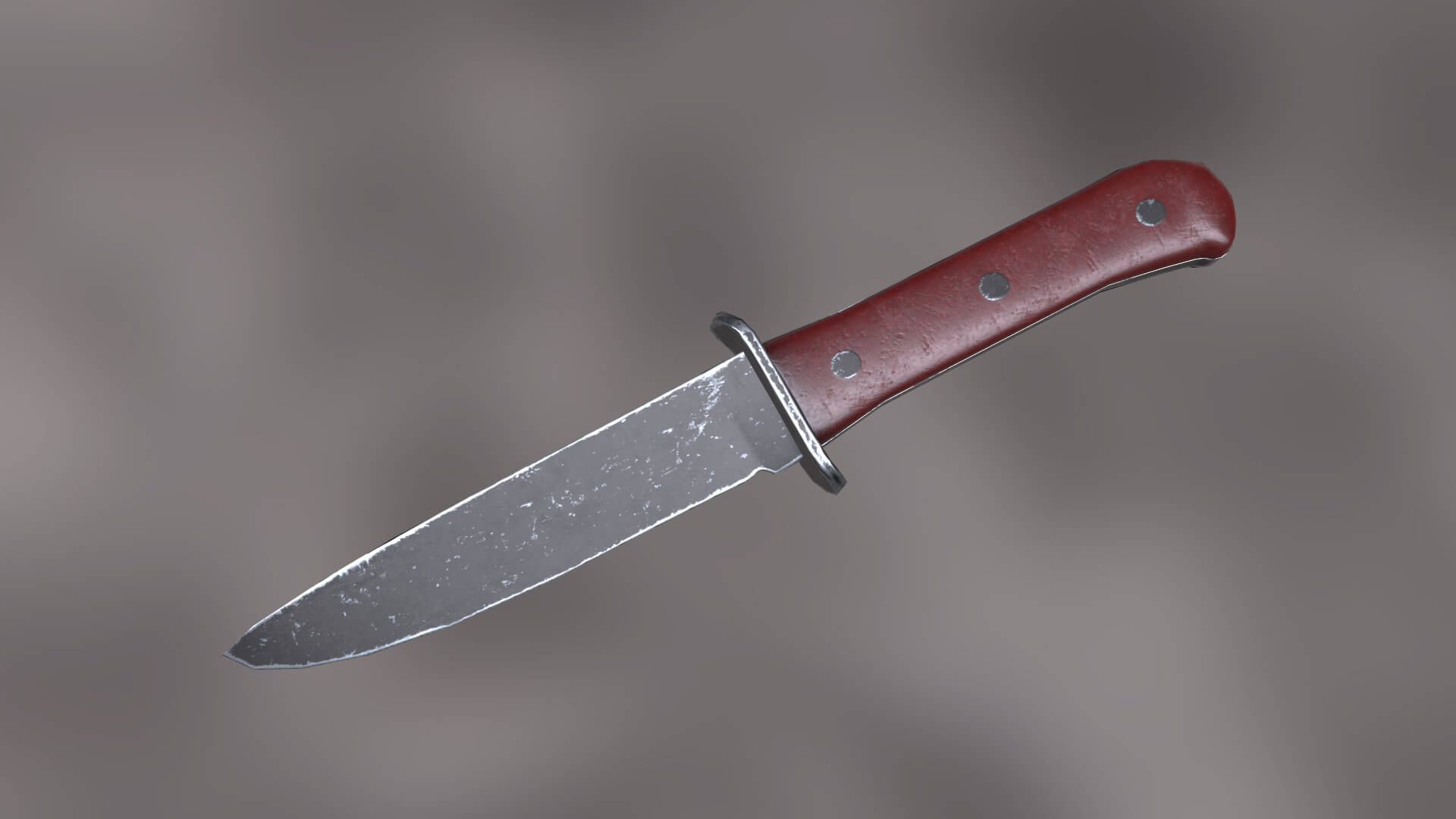 Hunting Knife - 3D Model by Grishmanovskij Anton