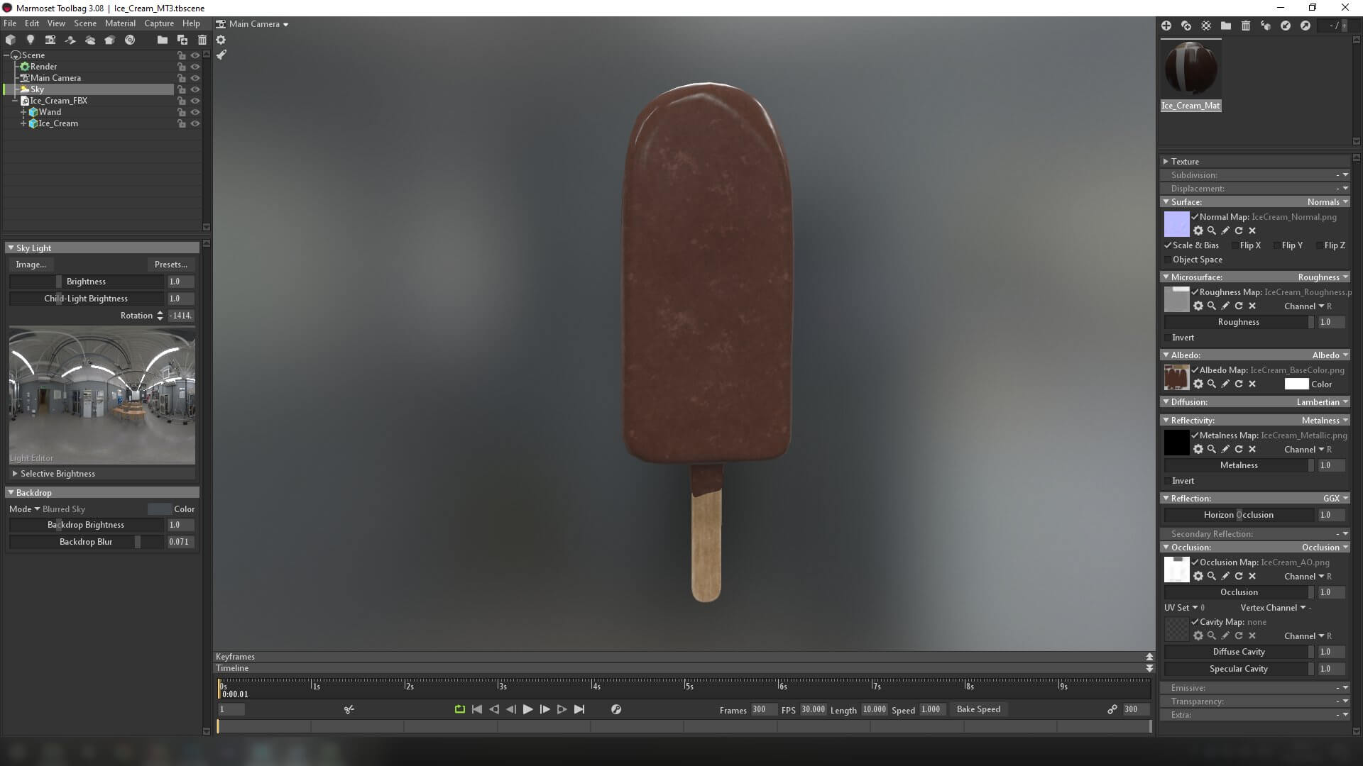 Ice Cream - 3D Model by Grishmanovskij Anton