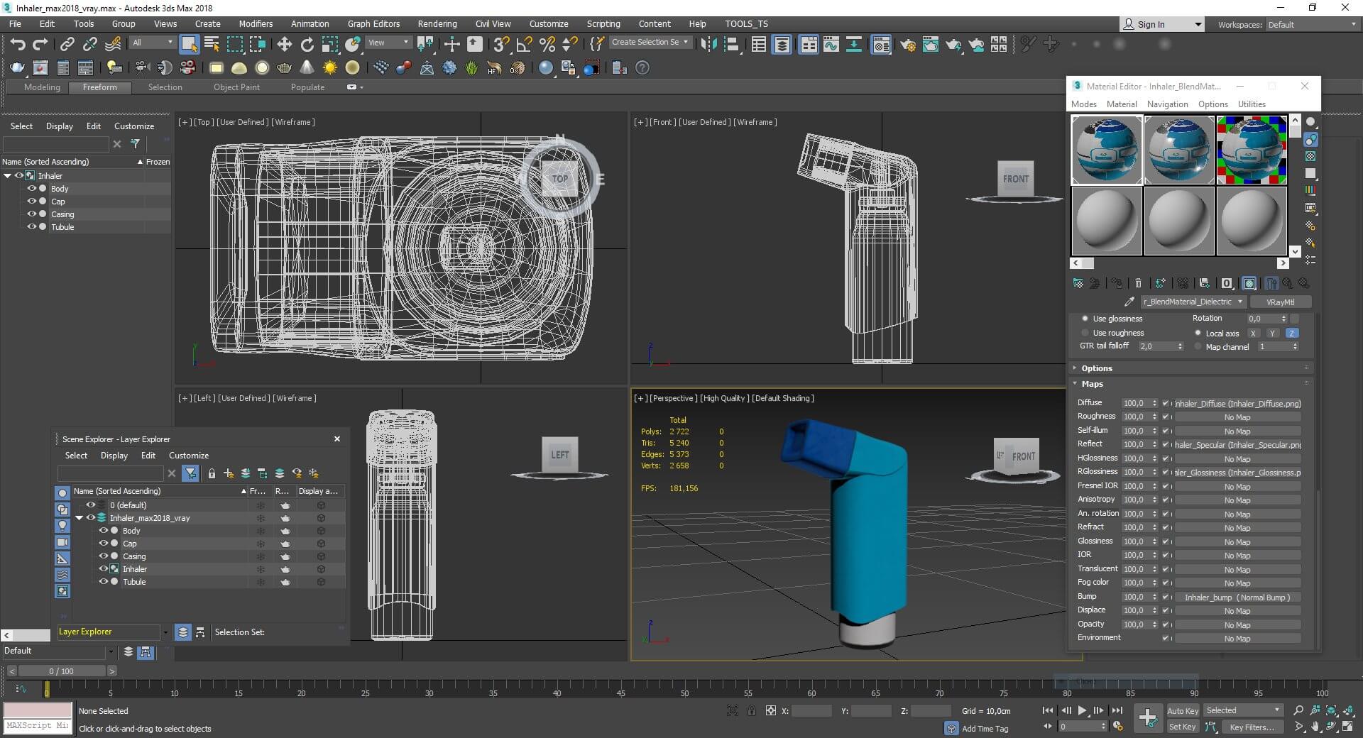 Inhaler - 3D Model by Grishmanovskij Anton