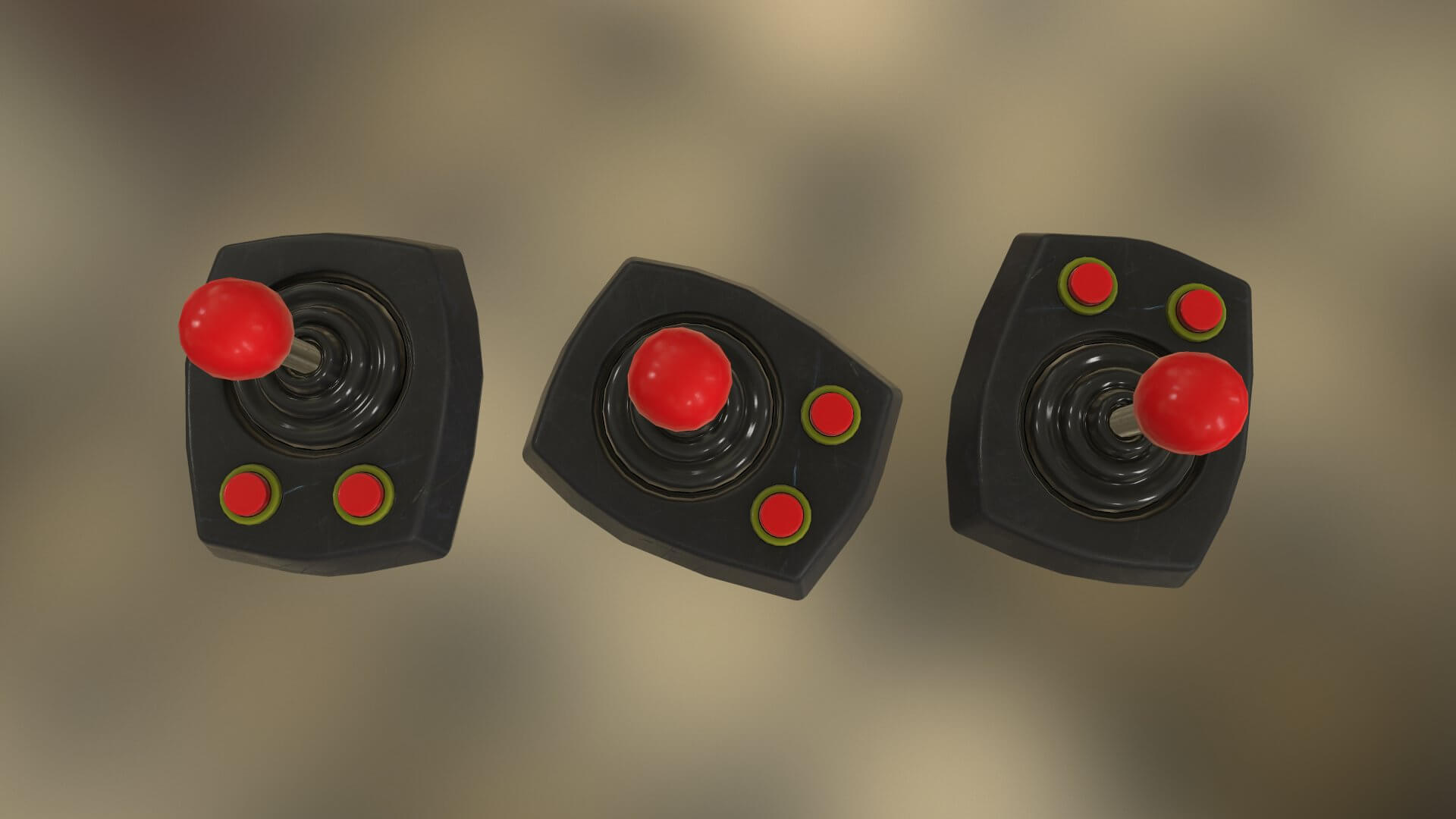 Joystick - 3D Model by Grishmanovskij Anton