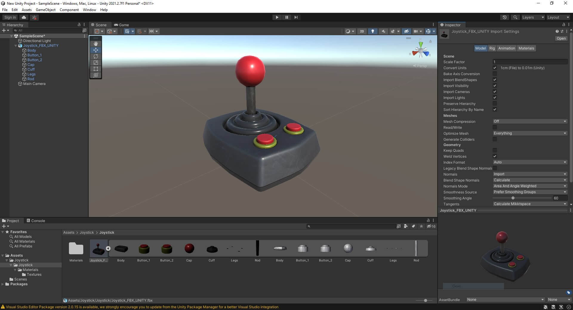 Joystick - 3D Model by Grishmanovskij Anton