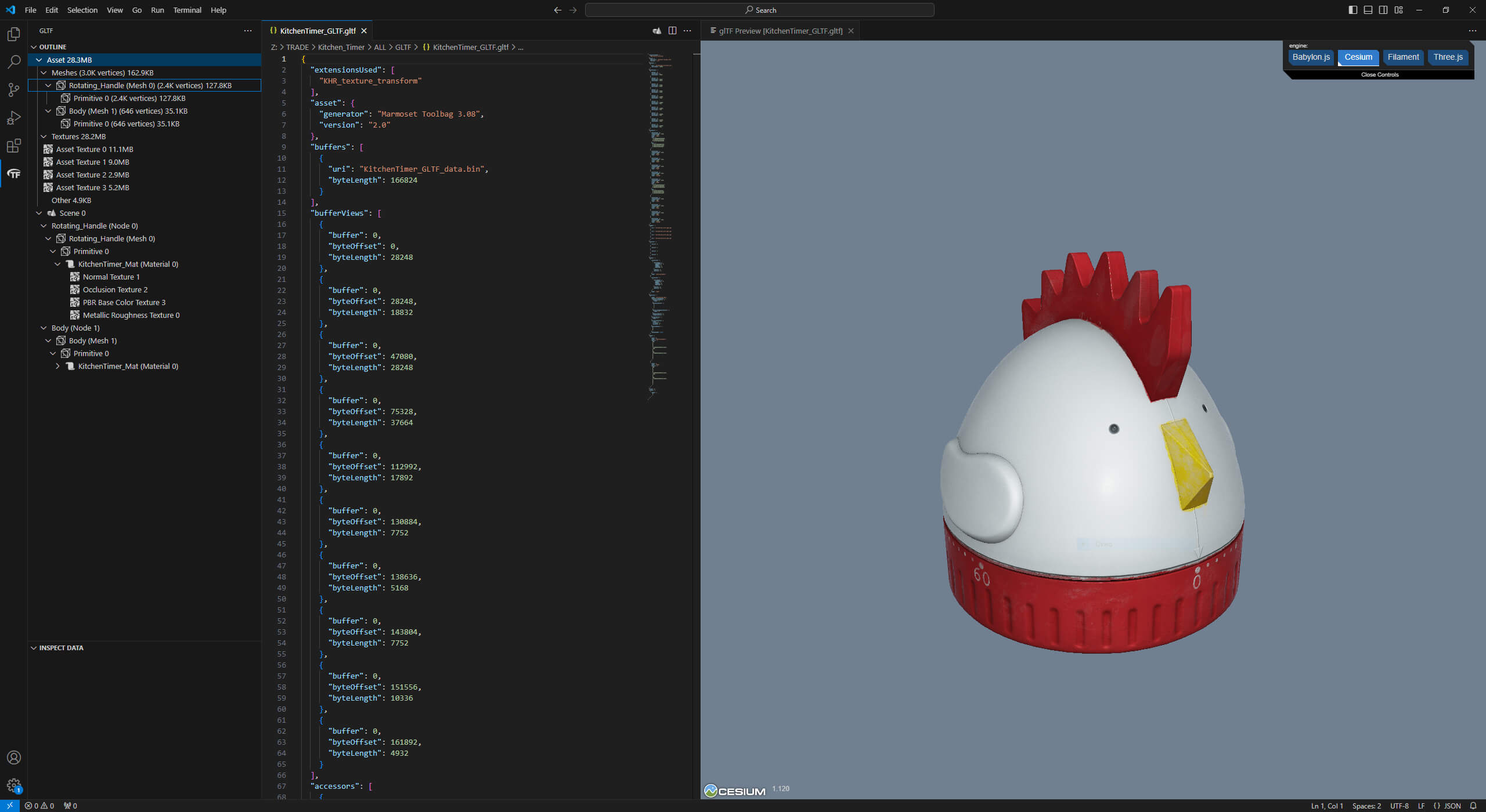 Kitchen Timer - 3D Model by Grishmanovskij Anton