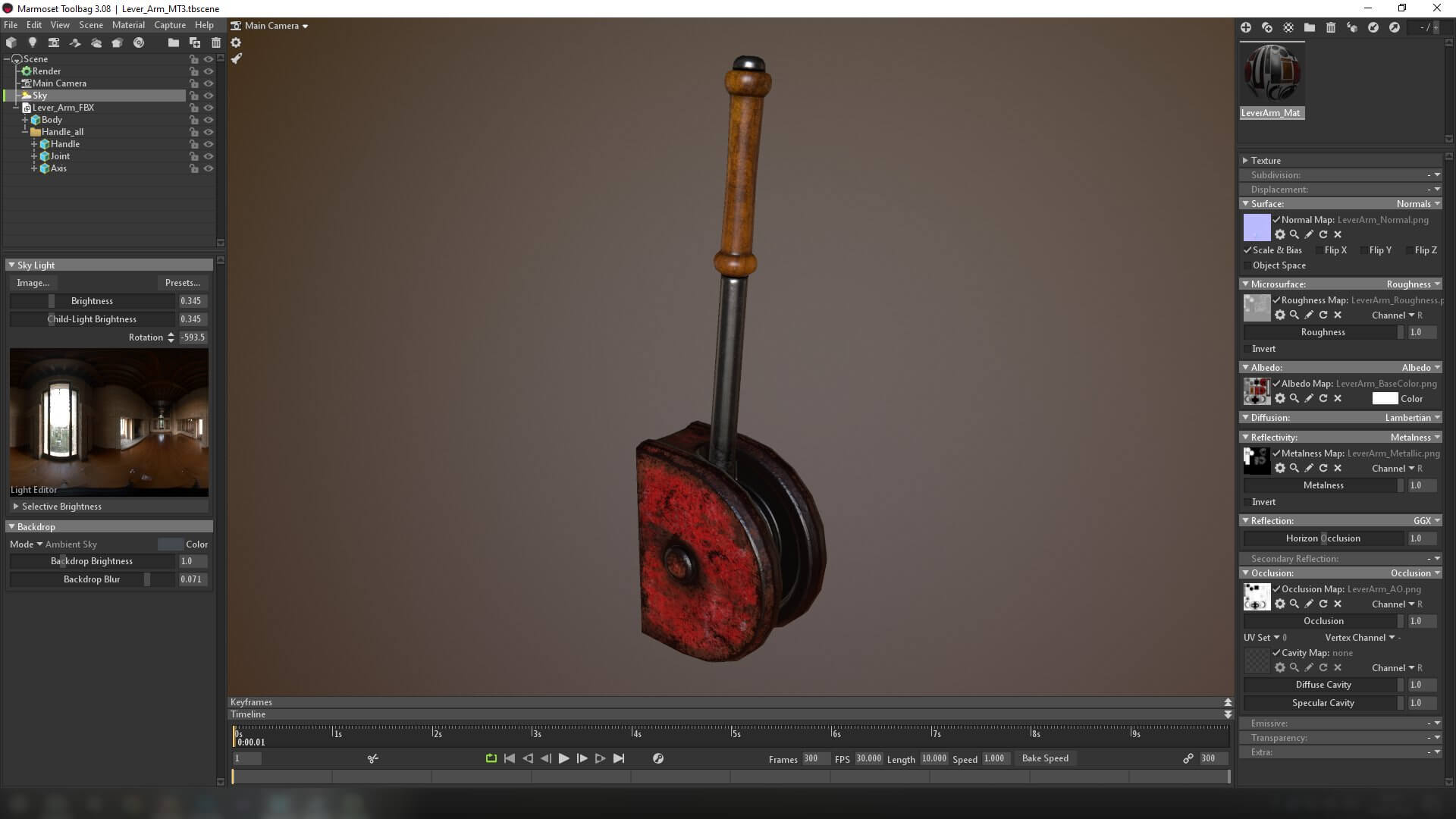 Lever Arm - 3D Model by Grishmanovskij Anton