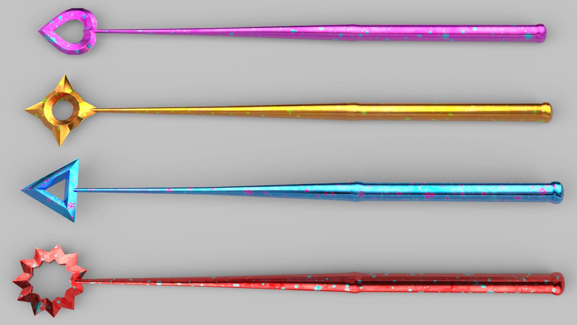 Magic Wands - 3D Model by Grishmanovskij Anton