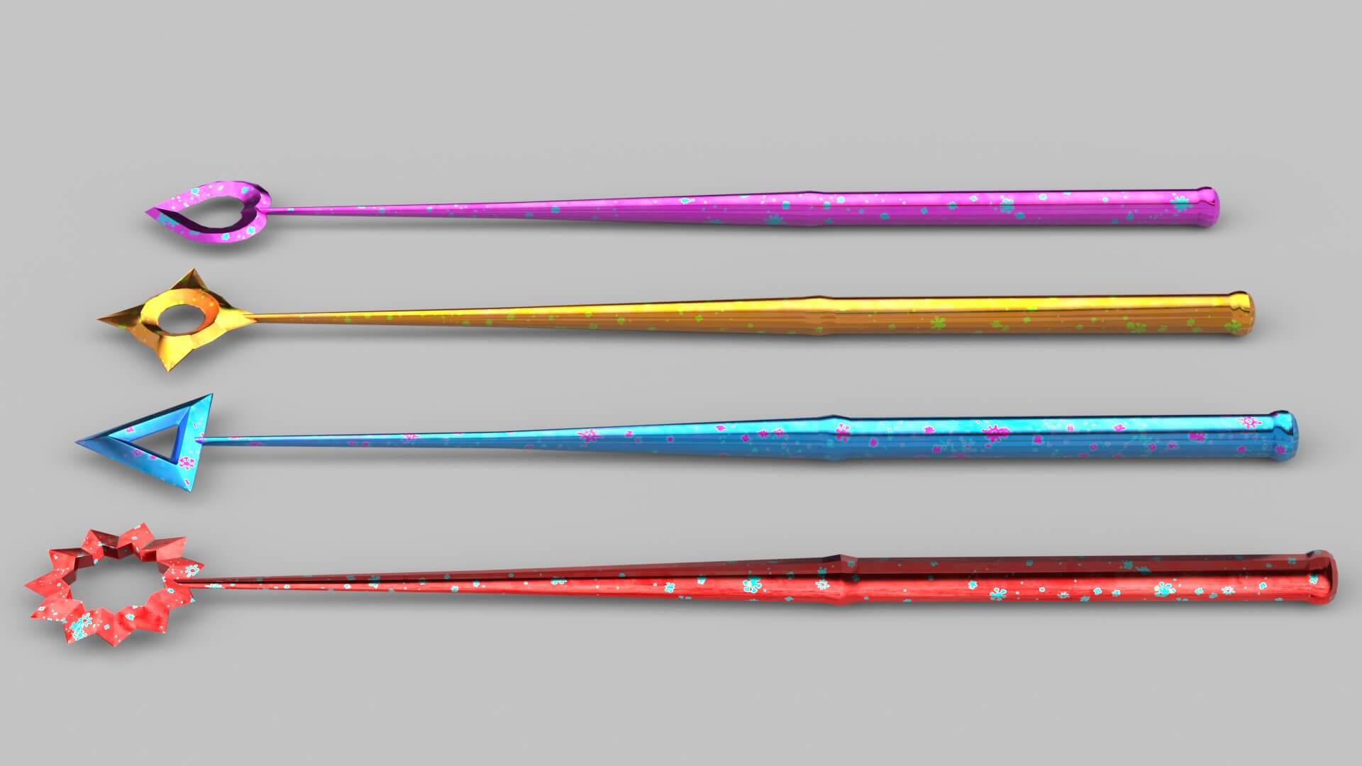 Magic Wands - 3D Model by Grishmanovskij Anton