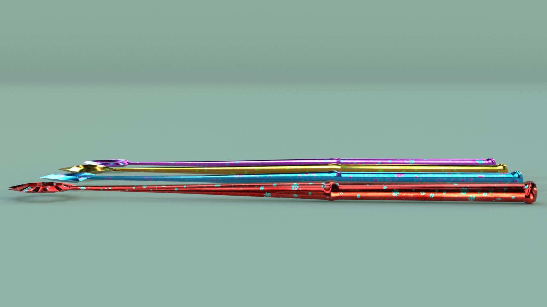 Magic Wands - 3D Model by Grishmanovskij Anton