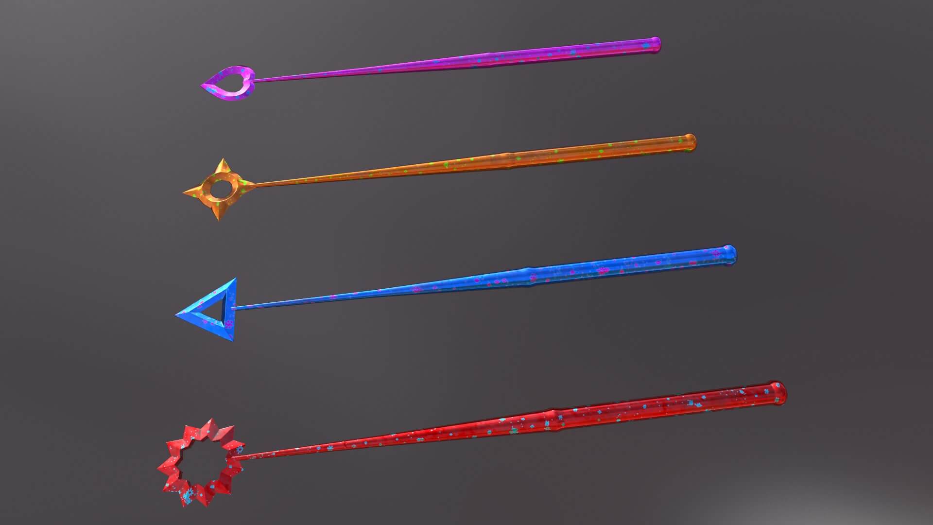 Magic Wands - 3D Model by Grishmanovskij Anton