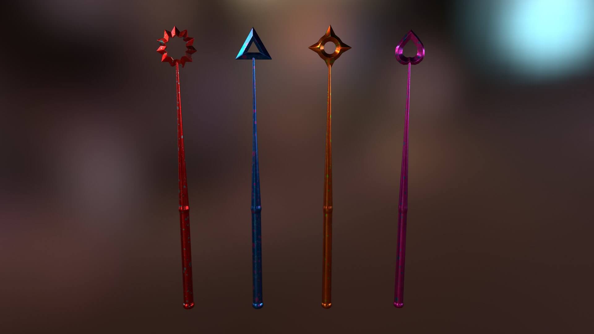 Magic Wands - 3D Model by Grishmanovskij Anton