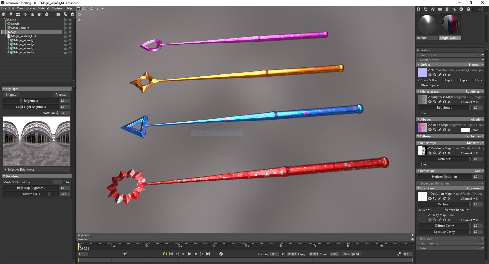 Magic Wands - 3D Model by Grishmanovskij Anton