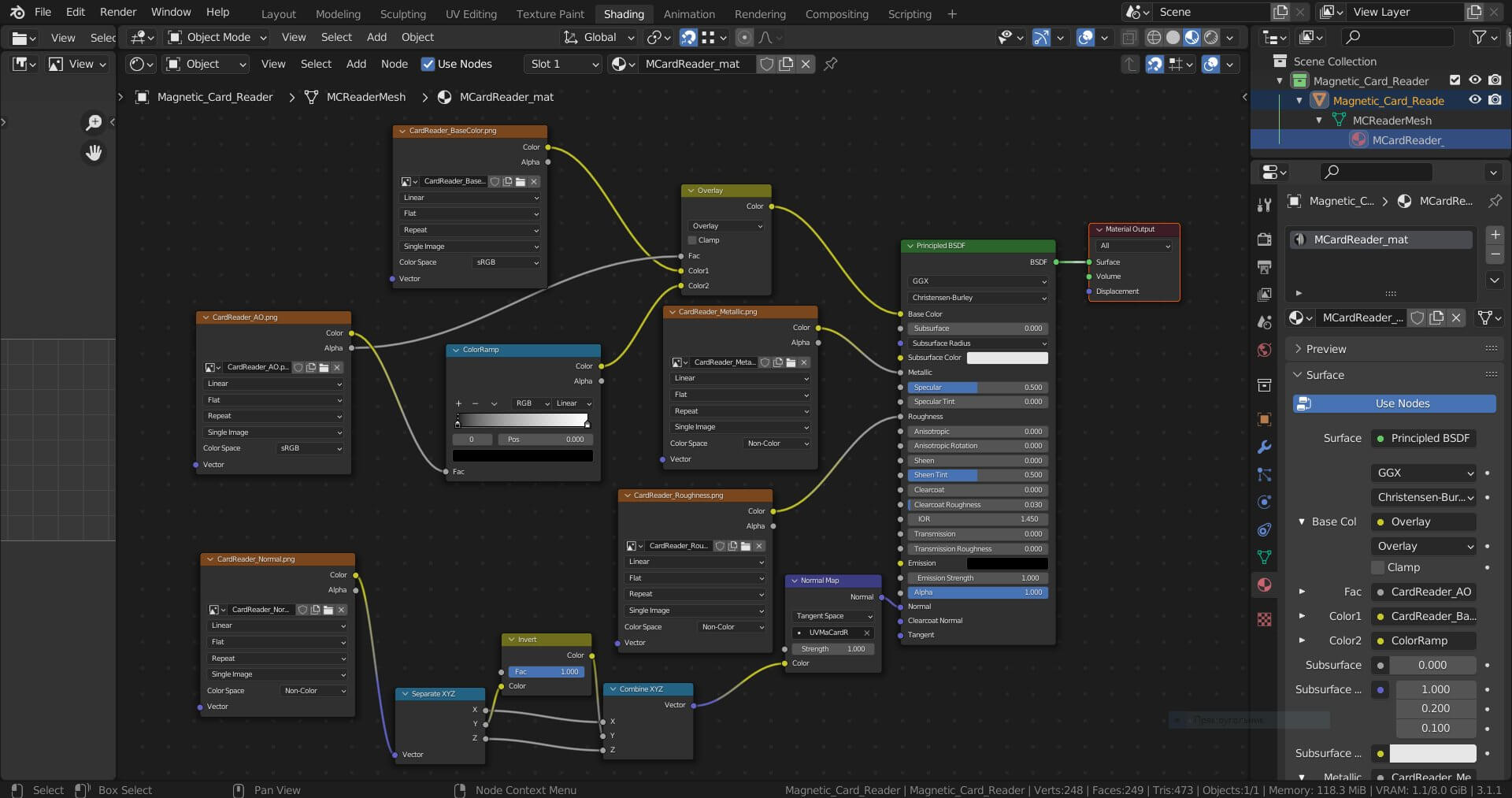 Magnetic Card Reader - 3D Model by Grishmanovskij Anton