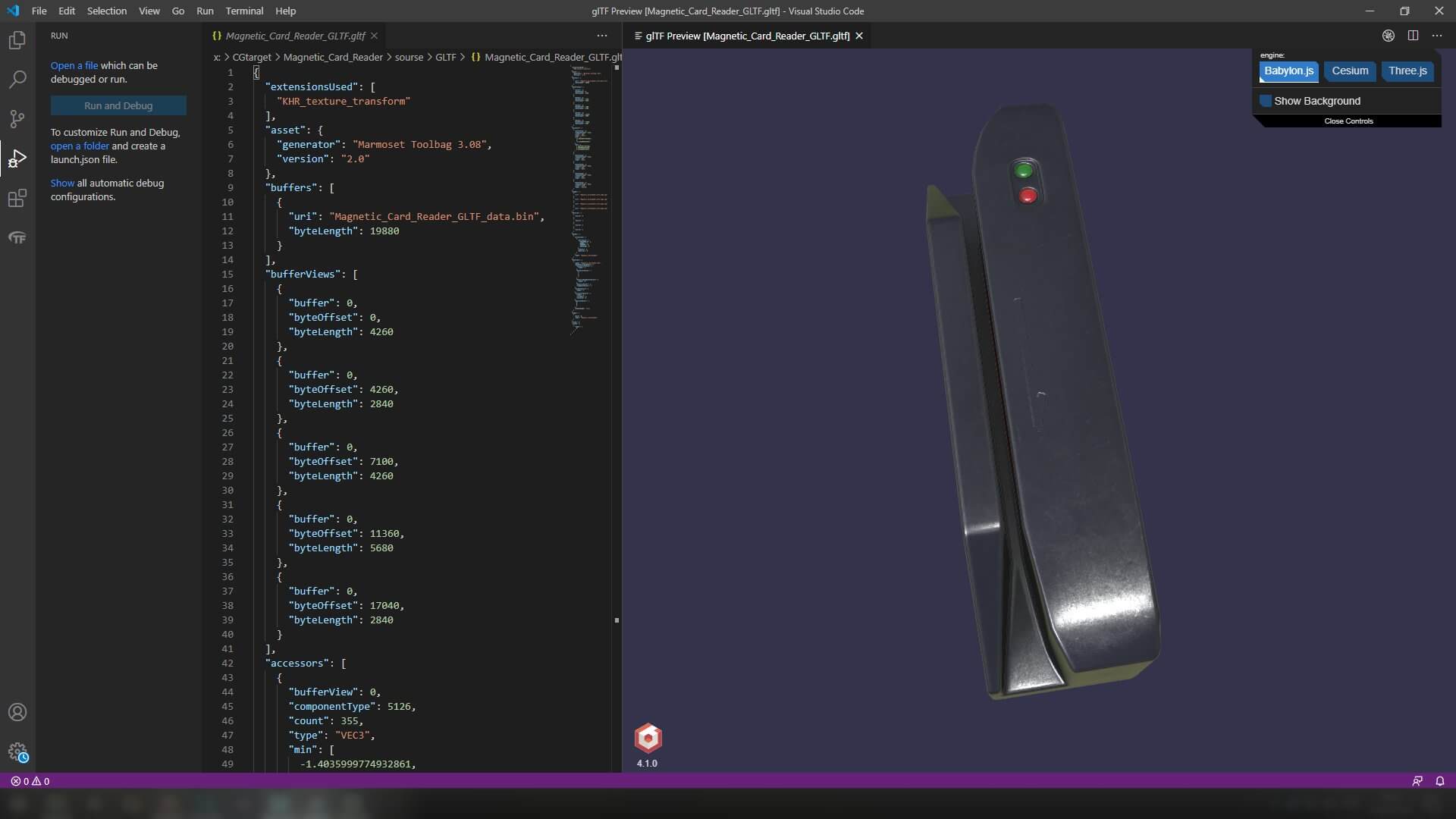 Magnetic Card Reader - 3D Model by Grishmanovskij Anton