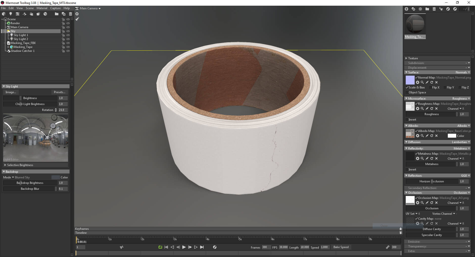 Masking Tape - 3D Model by Grishmanovskij Anton