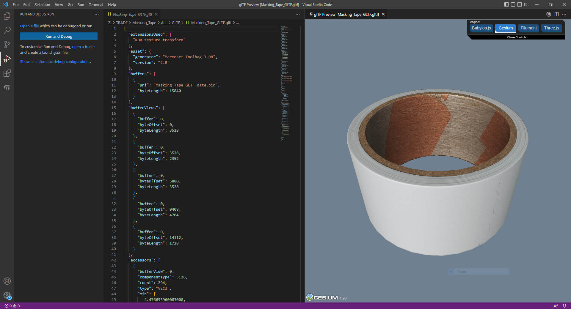 Masking Tape - 3D Model by Grishmanovskij Anton