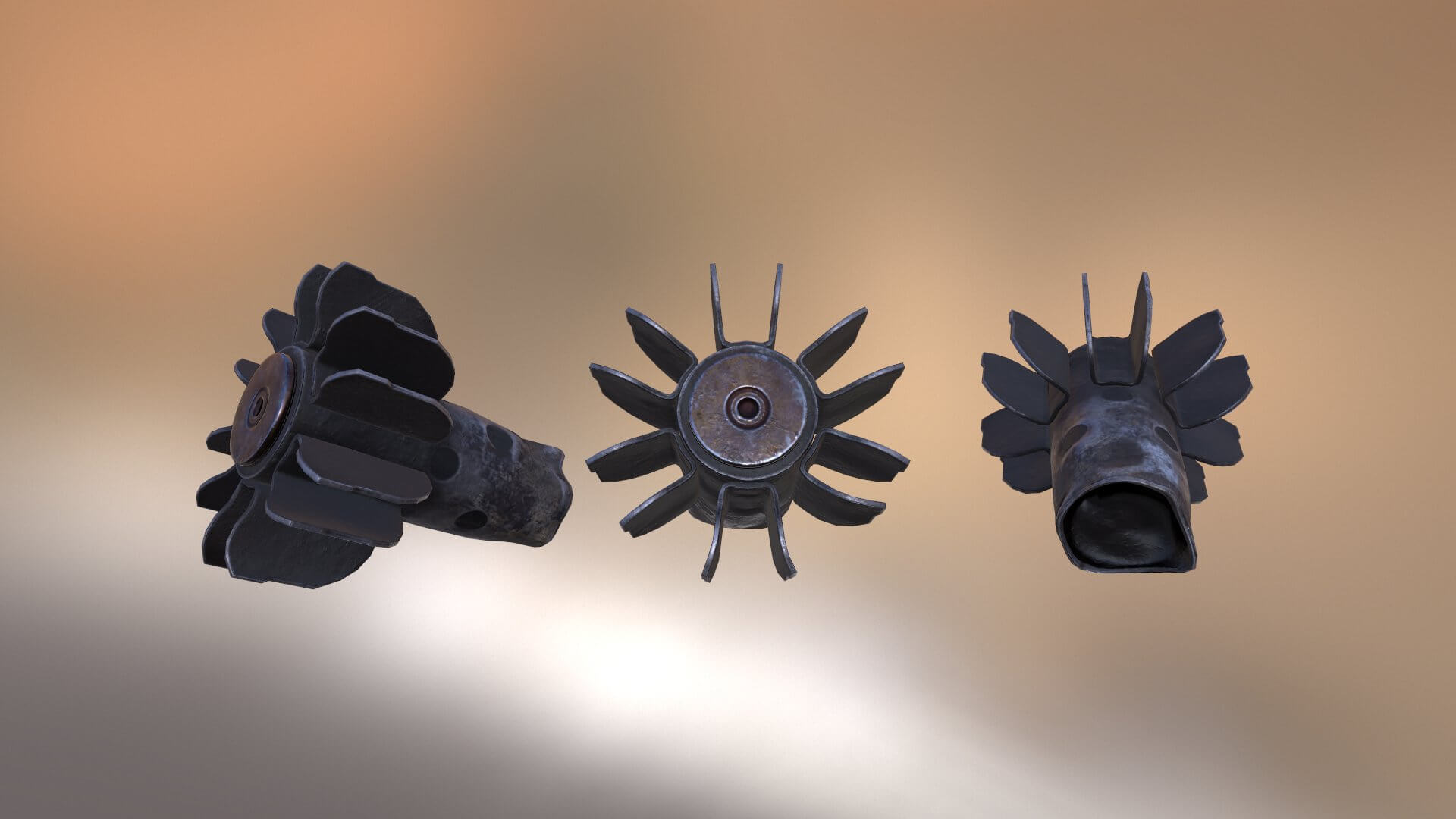 Mine Fragment - 3D Model by Grishmanovskij Anton