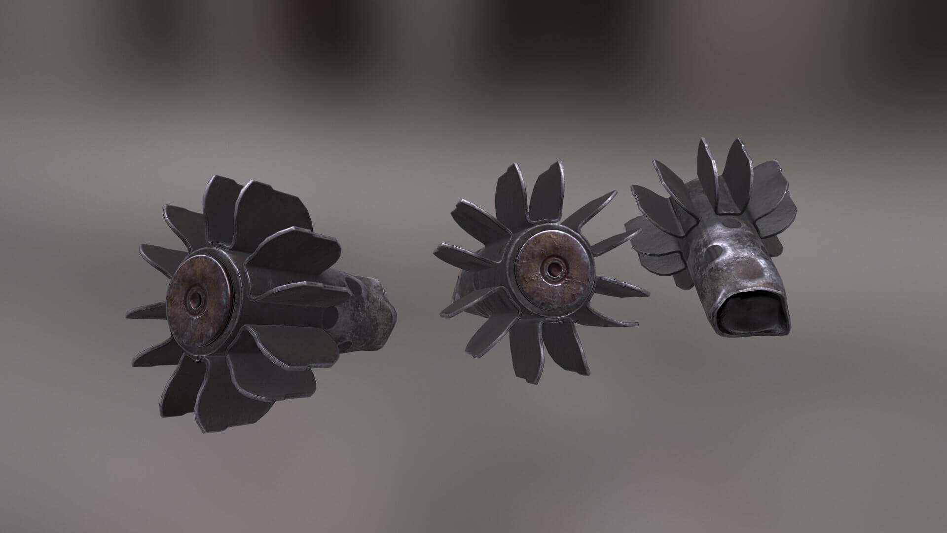 Mine Fragment - 3D Model by Grishmanovskij Anton