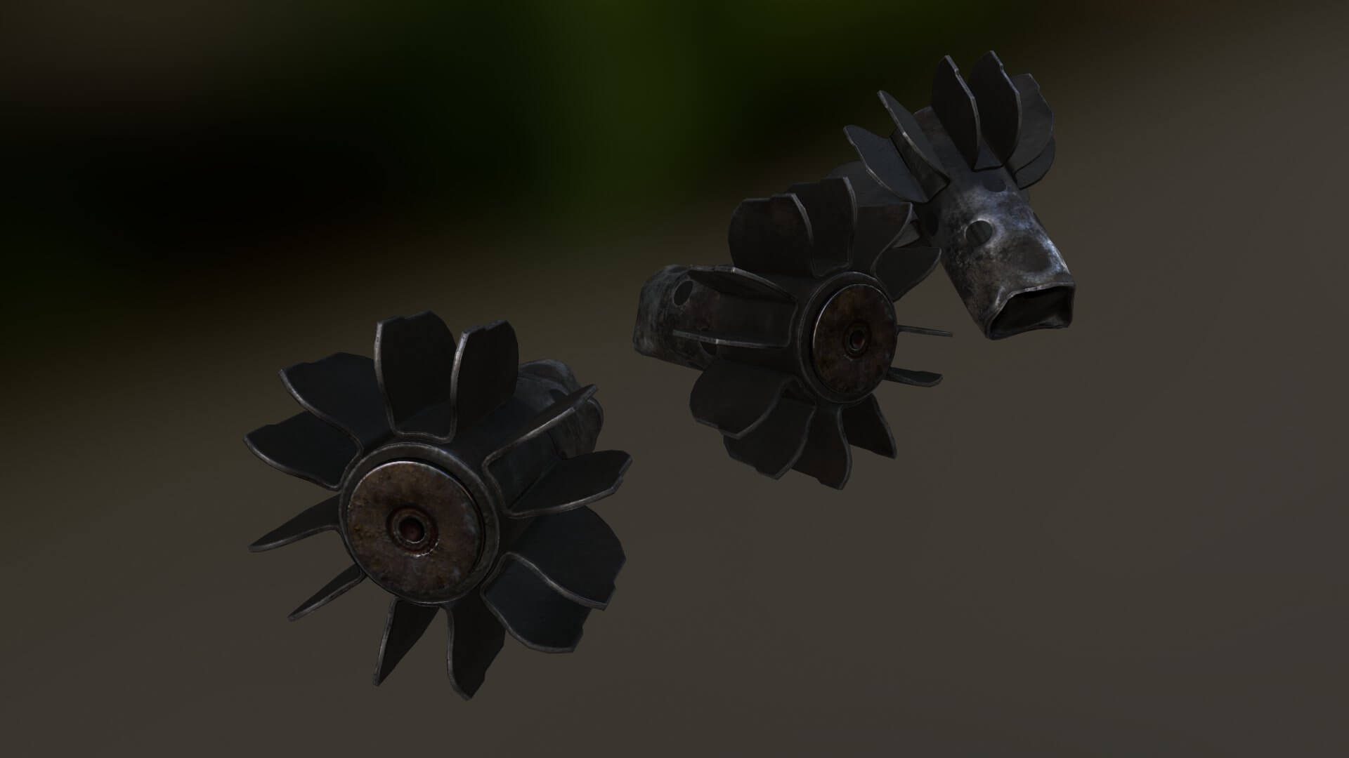 Mine Fragment - 3D Model by Grishmanovskij Anton