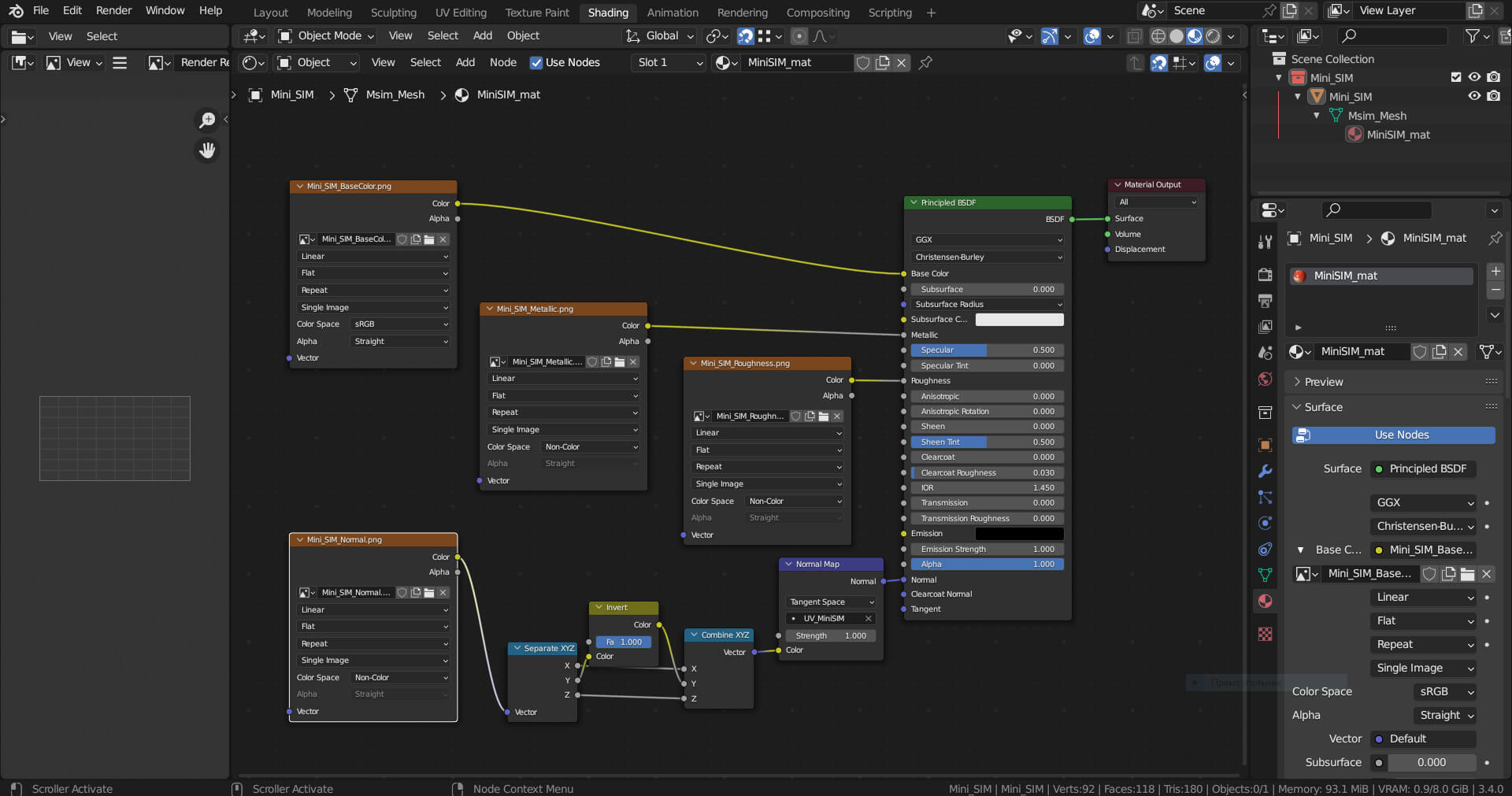 Mini SIM - 3D Model by Grishmanovskij Anton