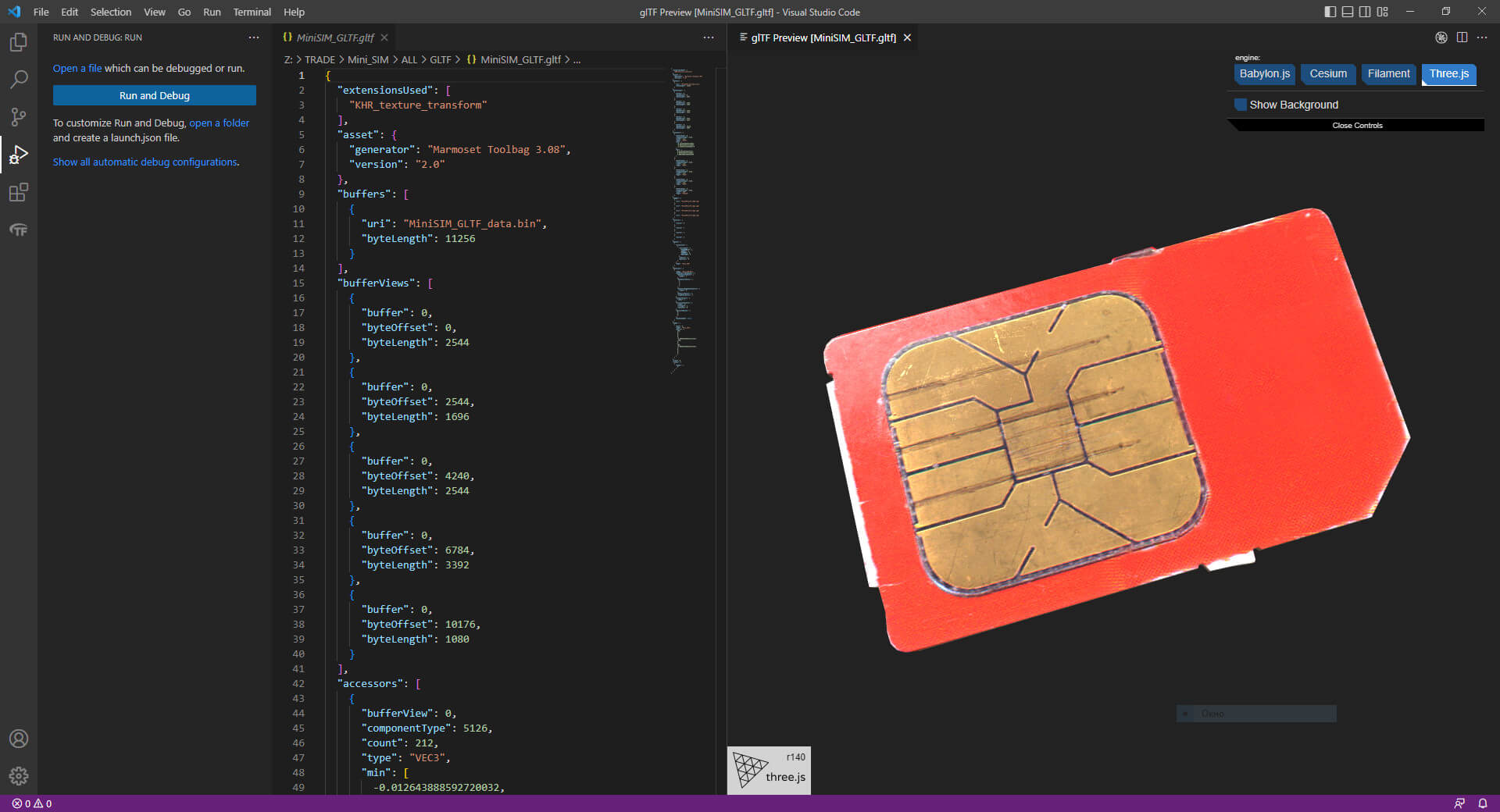 Mini SIM - 3D Model by Grishmanovskij Anton