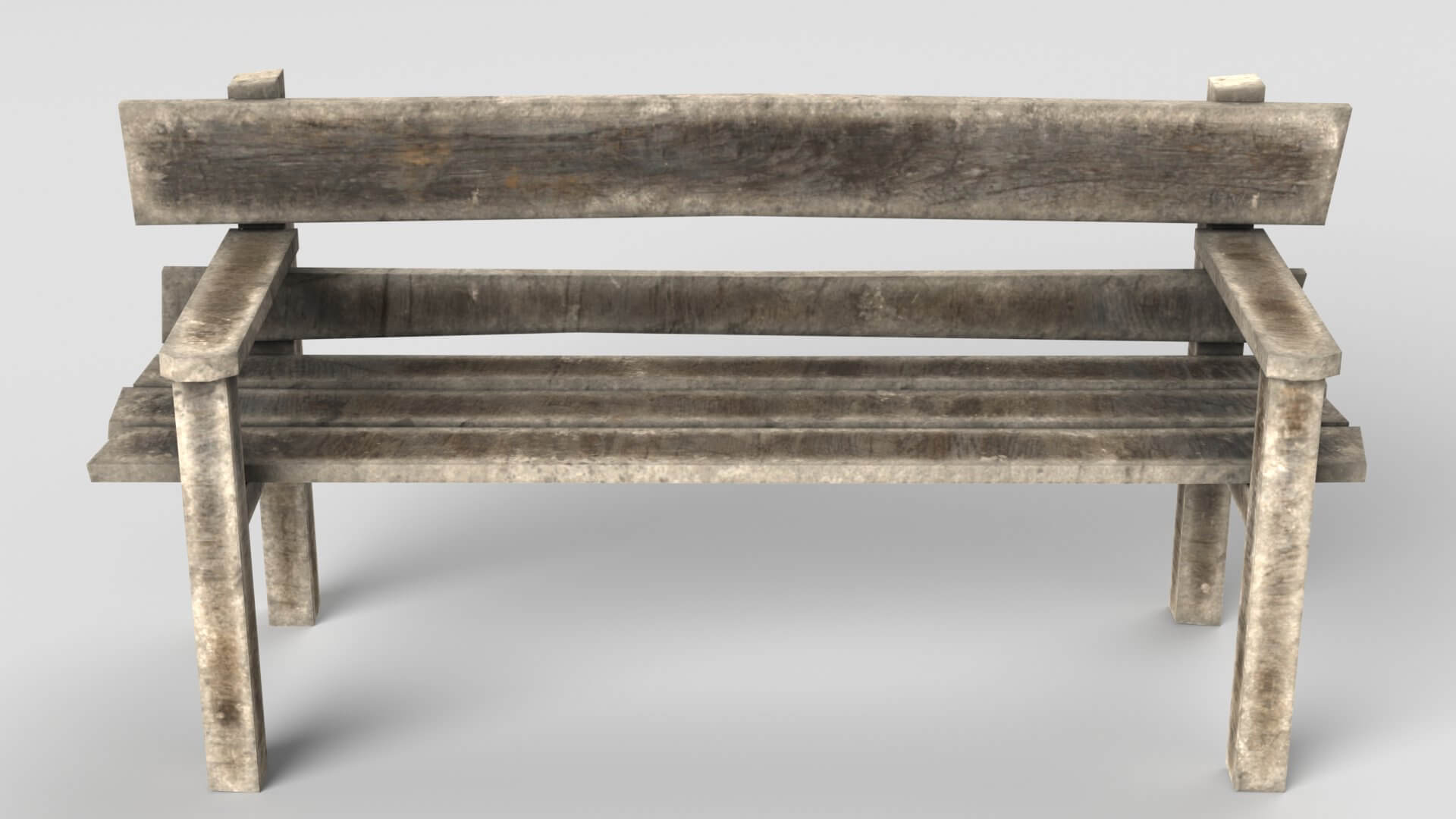 Old Bench - 3D Model by Grishmanovskij Anton