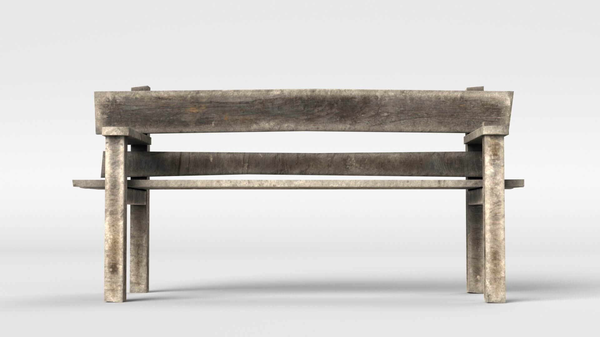 Old Bench - 3D Model by Grishmanovskij Anton