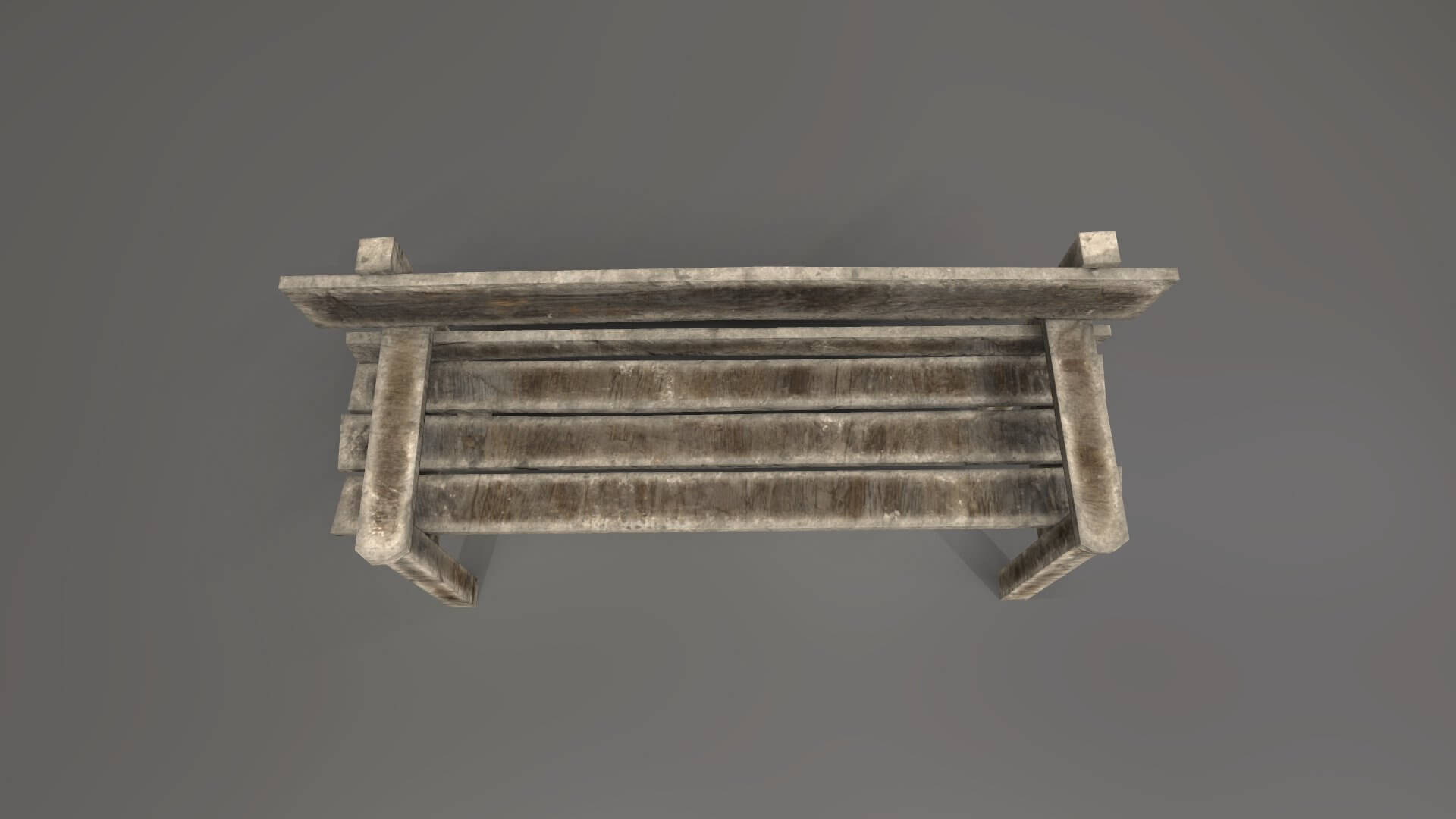 Old Bench - 3D Model by Grishmanovskij Anton