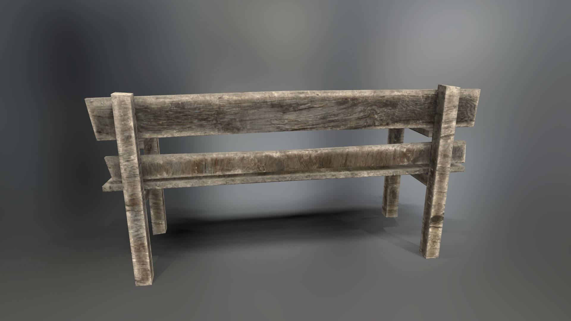Old Bench - 3D Model by Grishmanovskij Anton